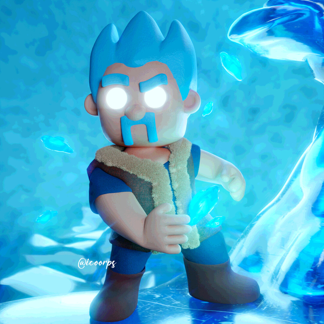 ArtStation - Ice Wizard - CoC FanArt