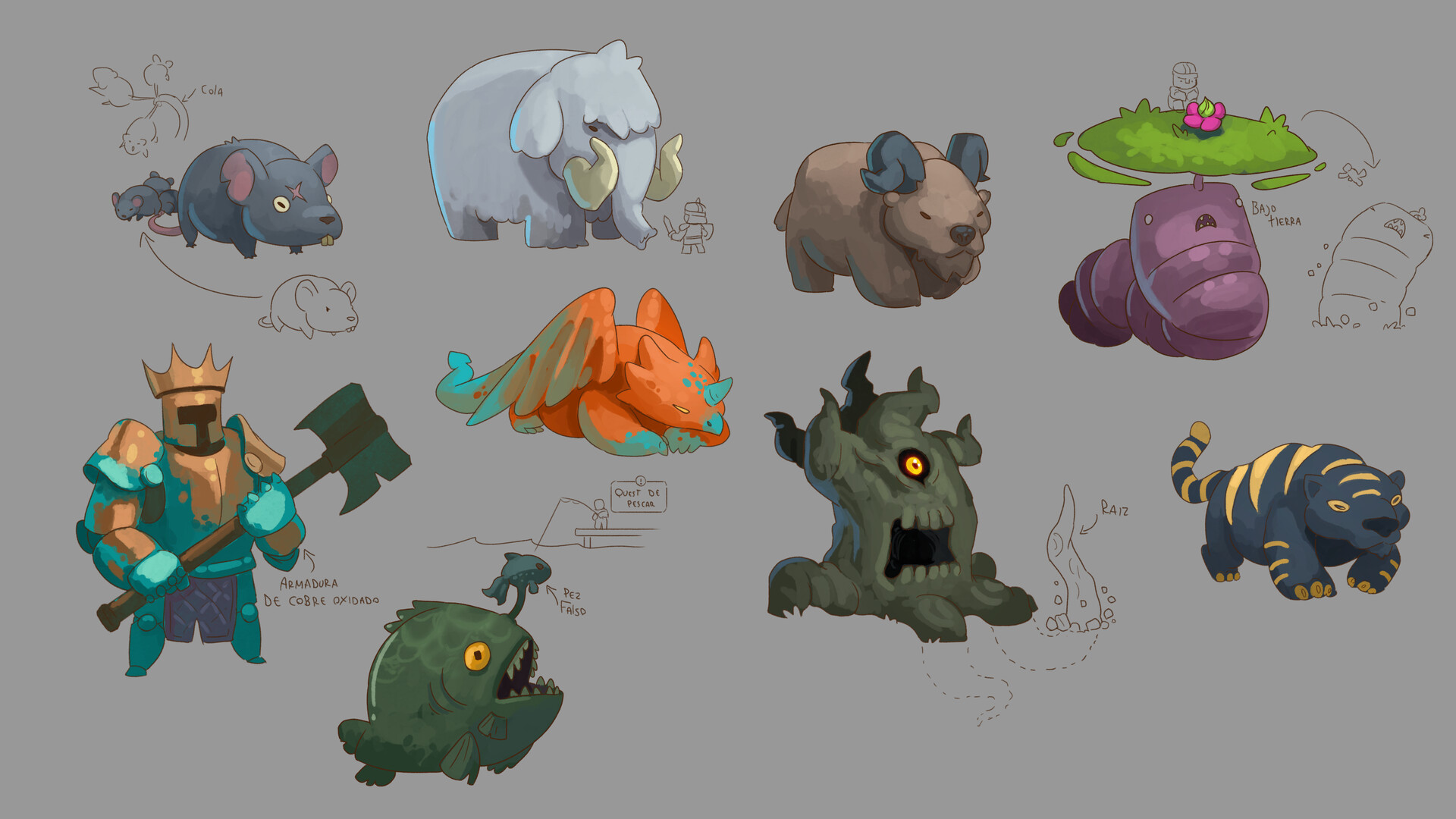 ArtStation - Enemies Designs