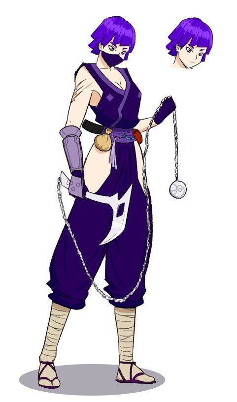 ArtStation - kunoichi character sheet