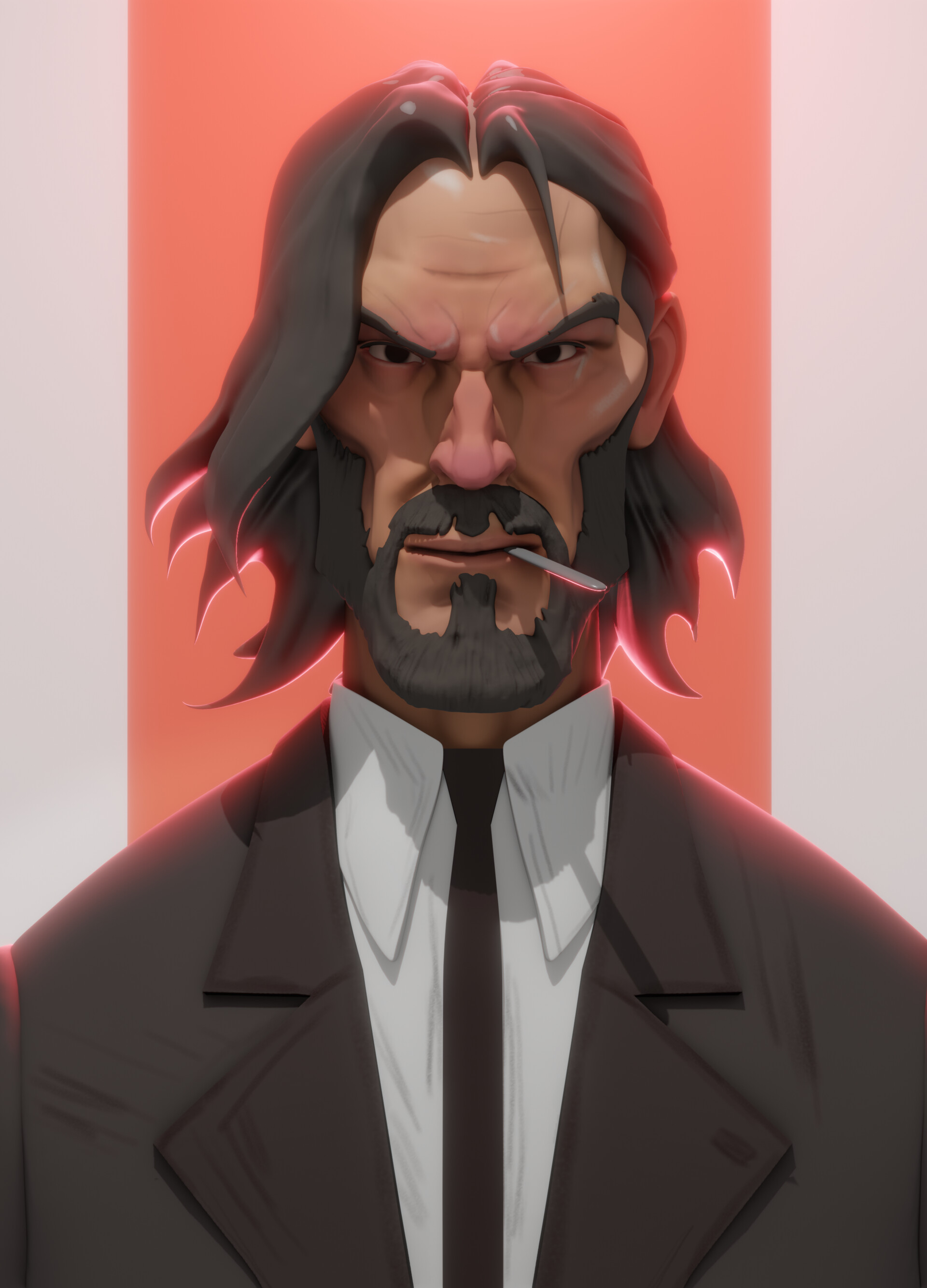 ArtStation - John Wick stylized