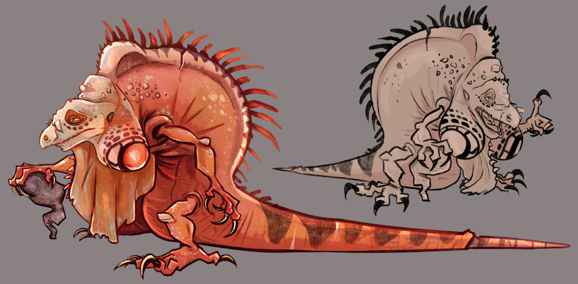 ArtStation - Grandfather Iguana - Character Design