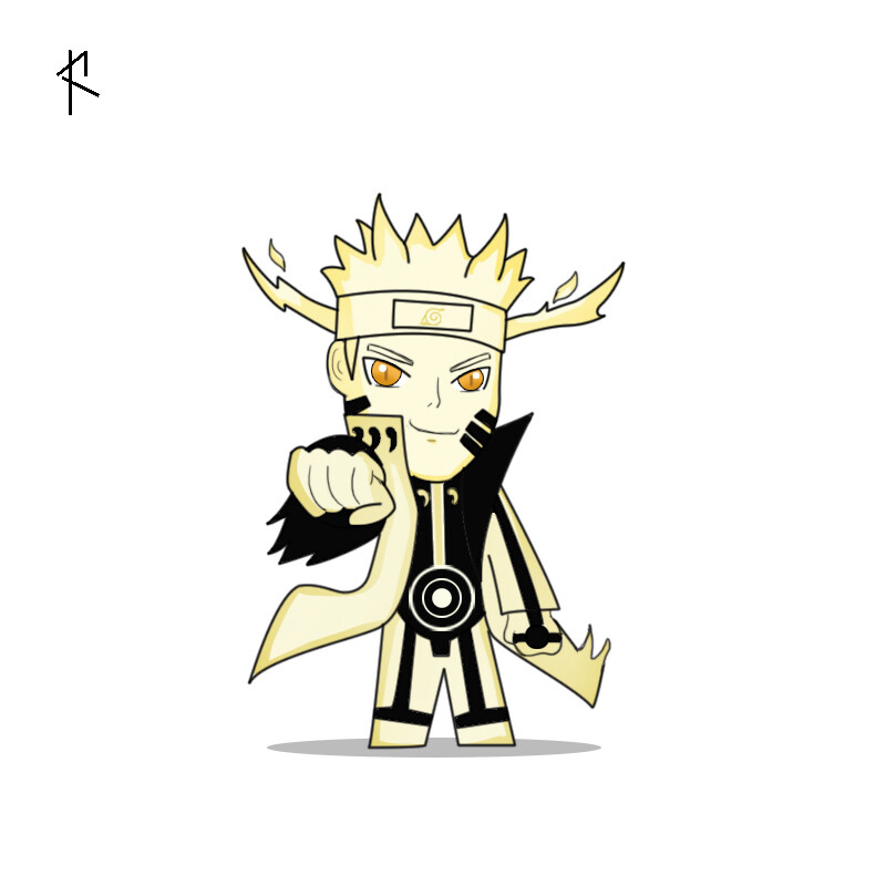 how to draw chibi naruto sage mode