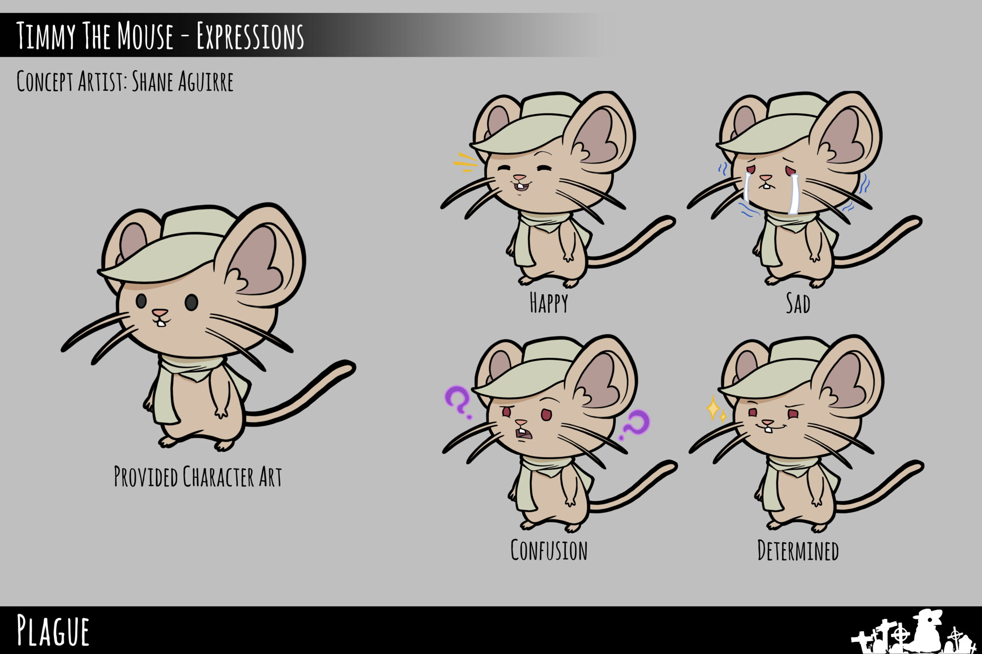 ArtStation - Timmy the Mouse Expressions [PLAGUE]