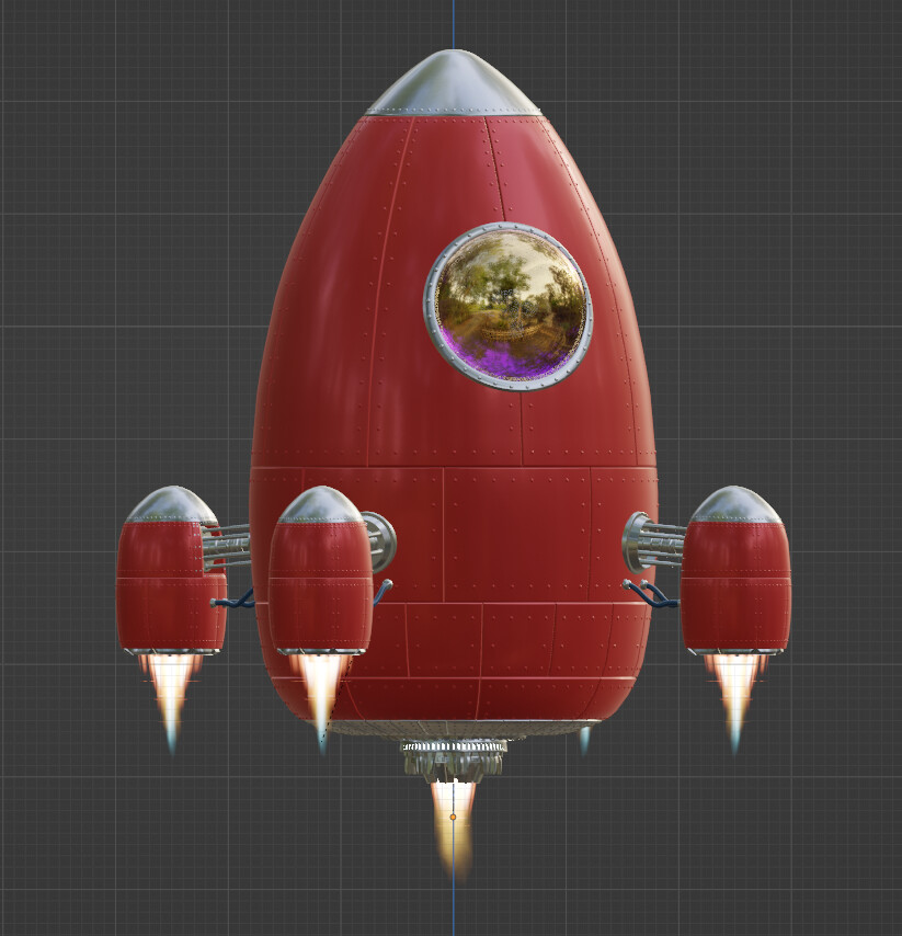 Jordan Brist - 3D Modeling - Vehicle - Rocket