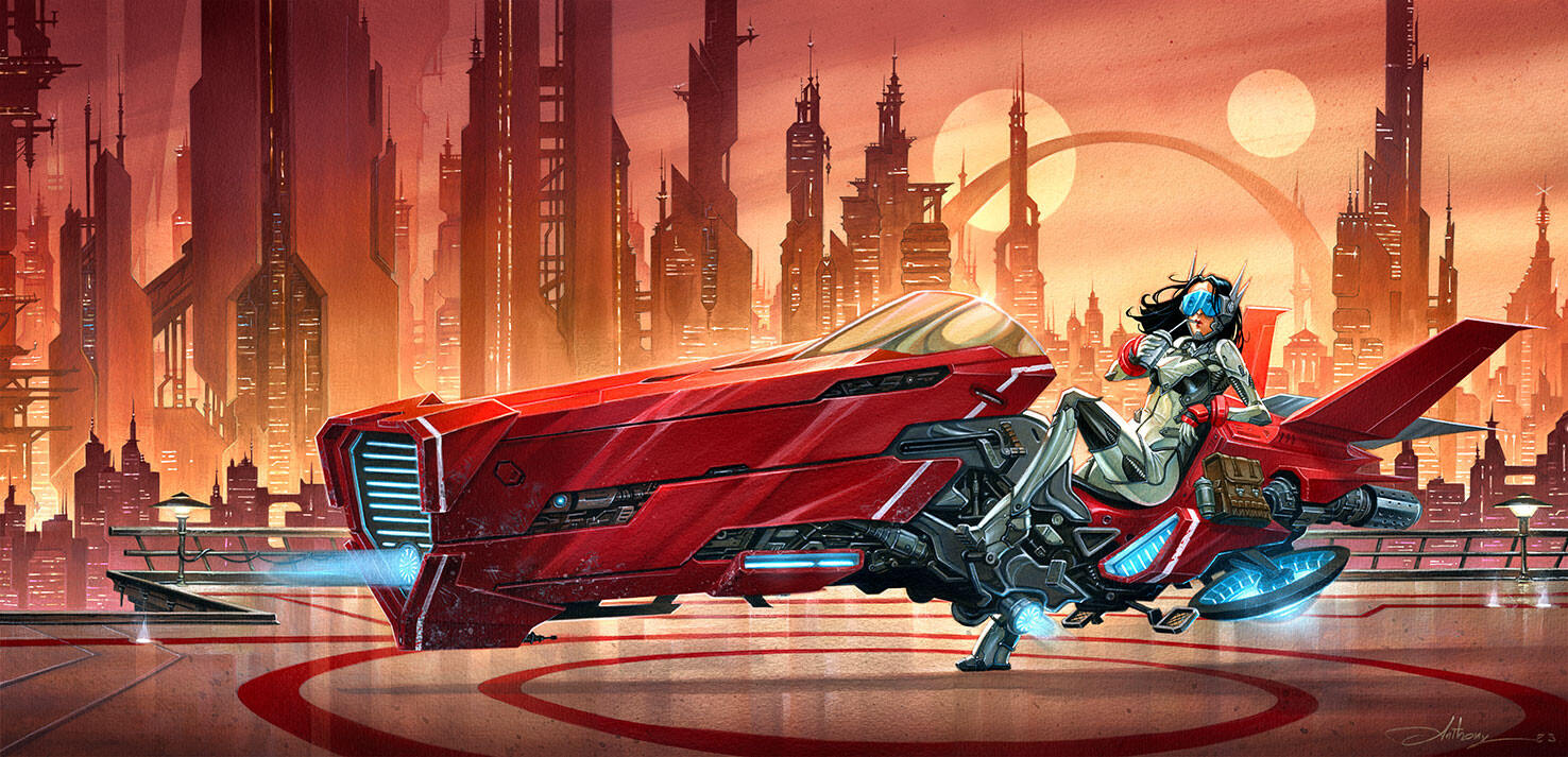 ArtStation - SciFi Speeder - Private Commission