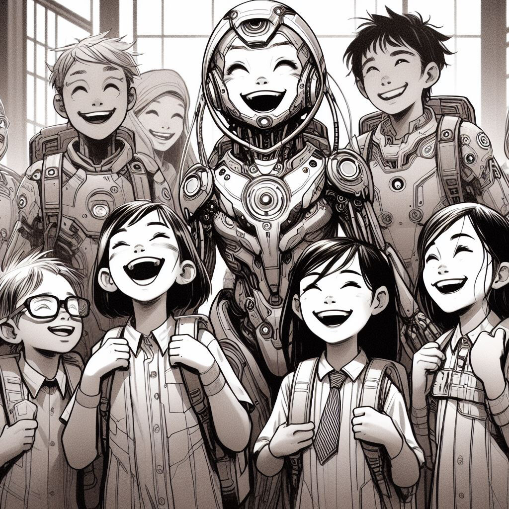 ArtStation - Mecha school friend