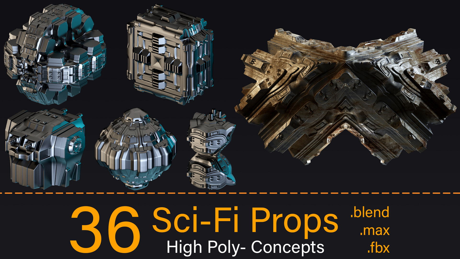 ArtStation - 36 Sci-fi prop concepts