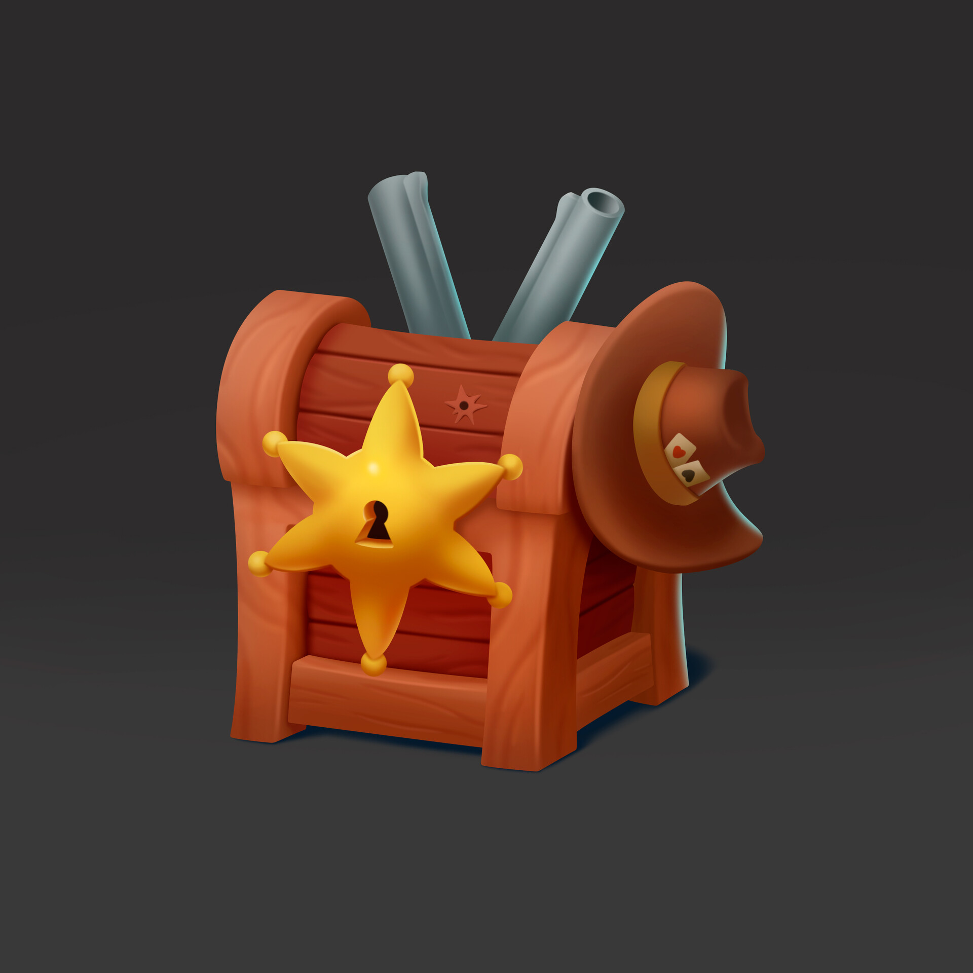 ArtStation - cowboy chest