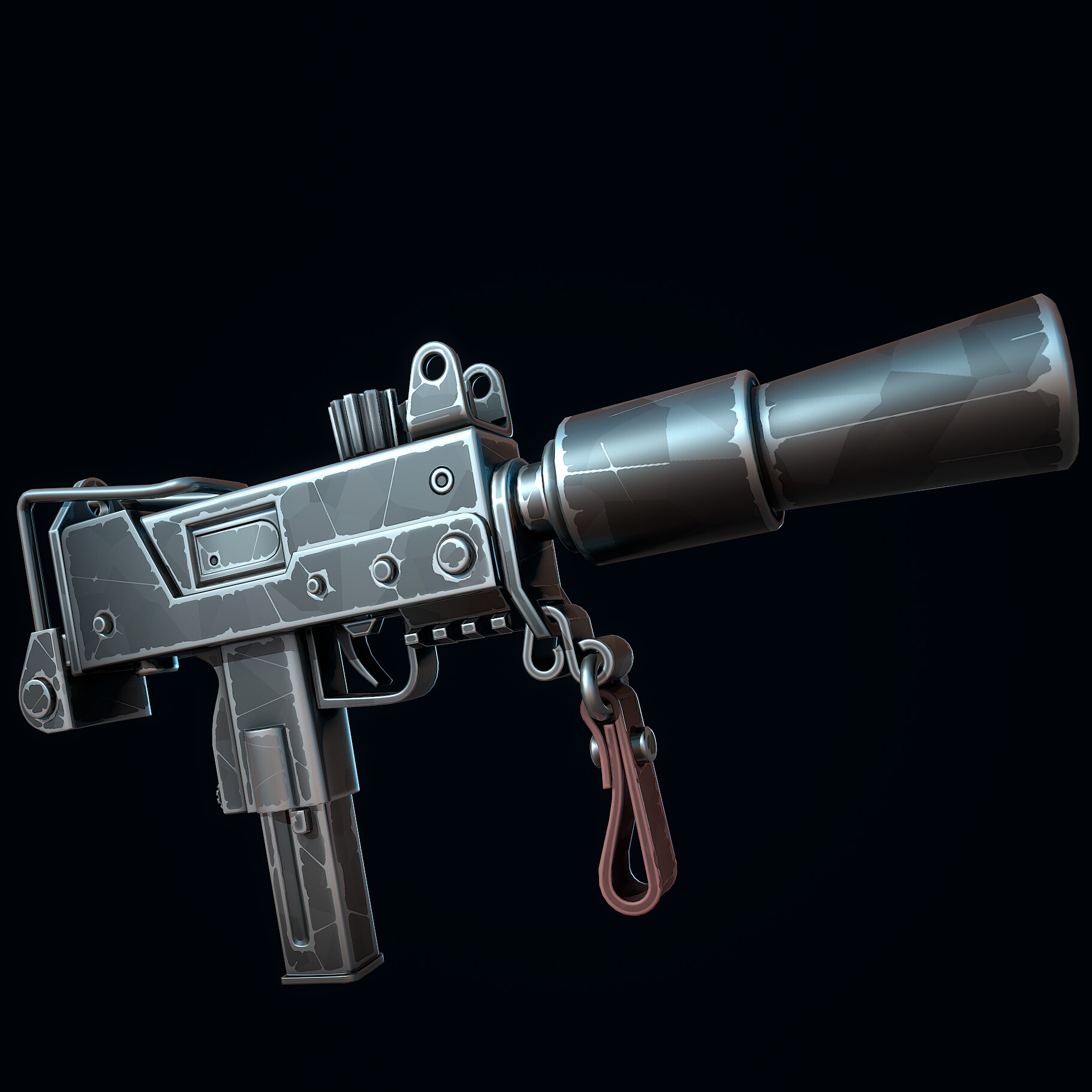 ArtStation - Stylized MAC-10