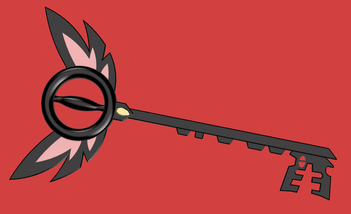 ArtStation - Hazbin Hotel - Lucifer Morningstar key sword 3D model STL ...