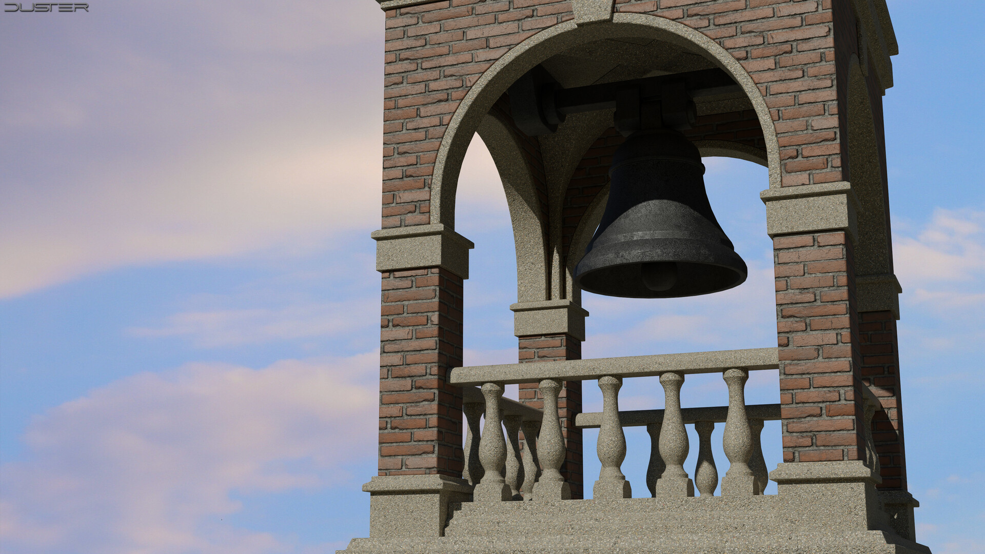 Duster - Bell / Clock Tower - Blender 3D Model