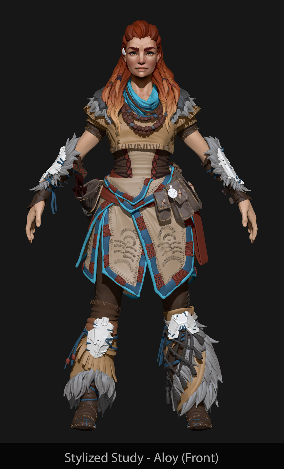 Émilie Boisvert - Stylized Character Study - Aloy - Horizon Zero Dawn