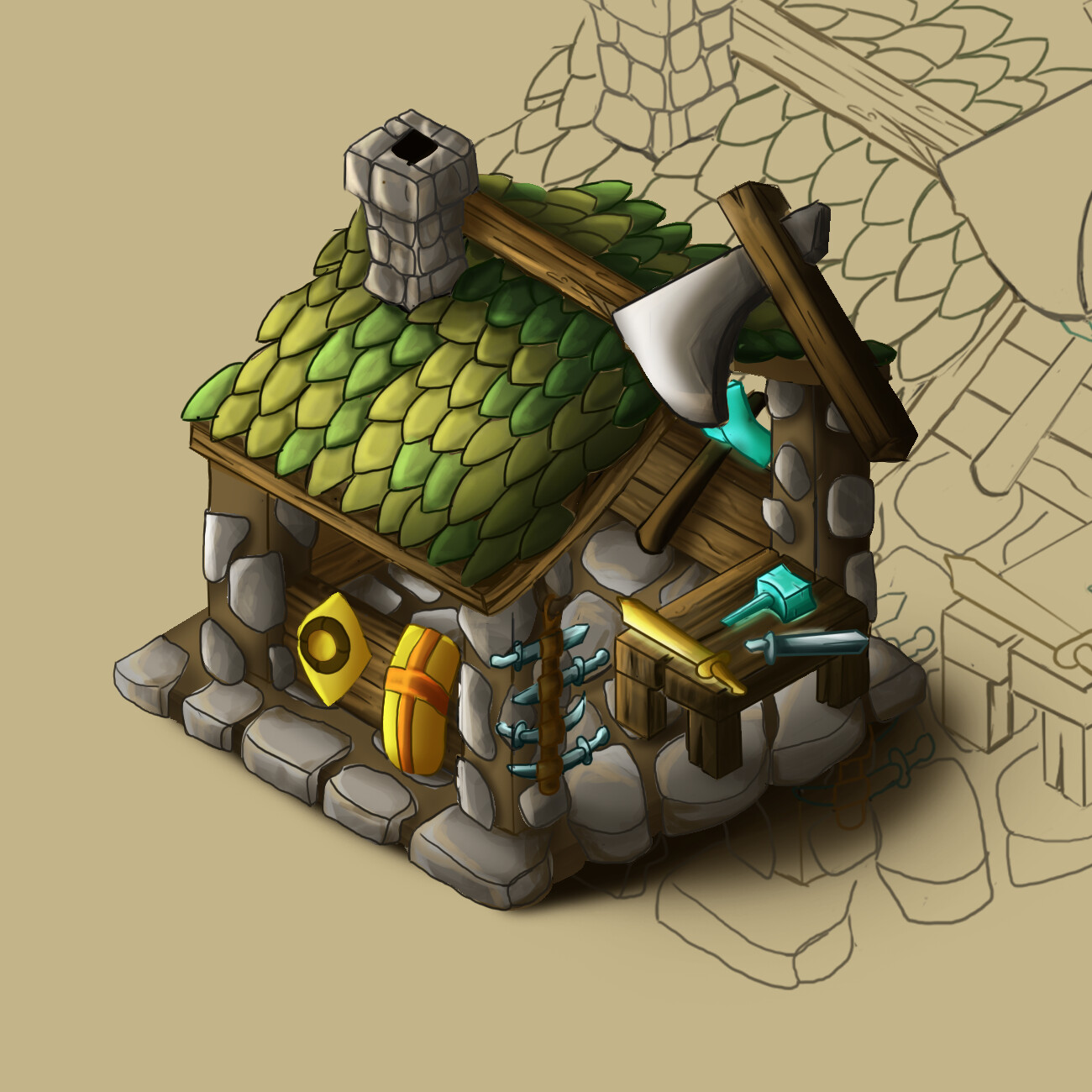 ArtStation - Weapon shop