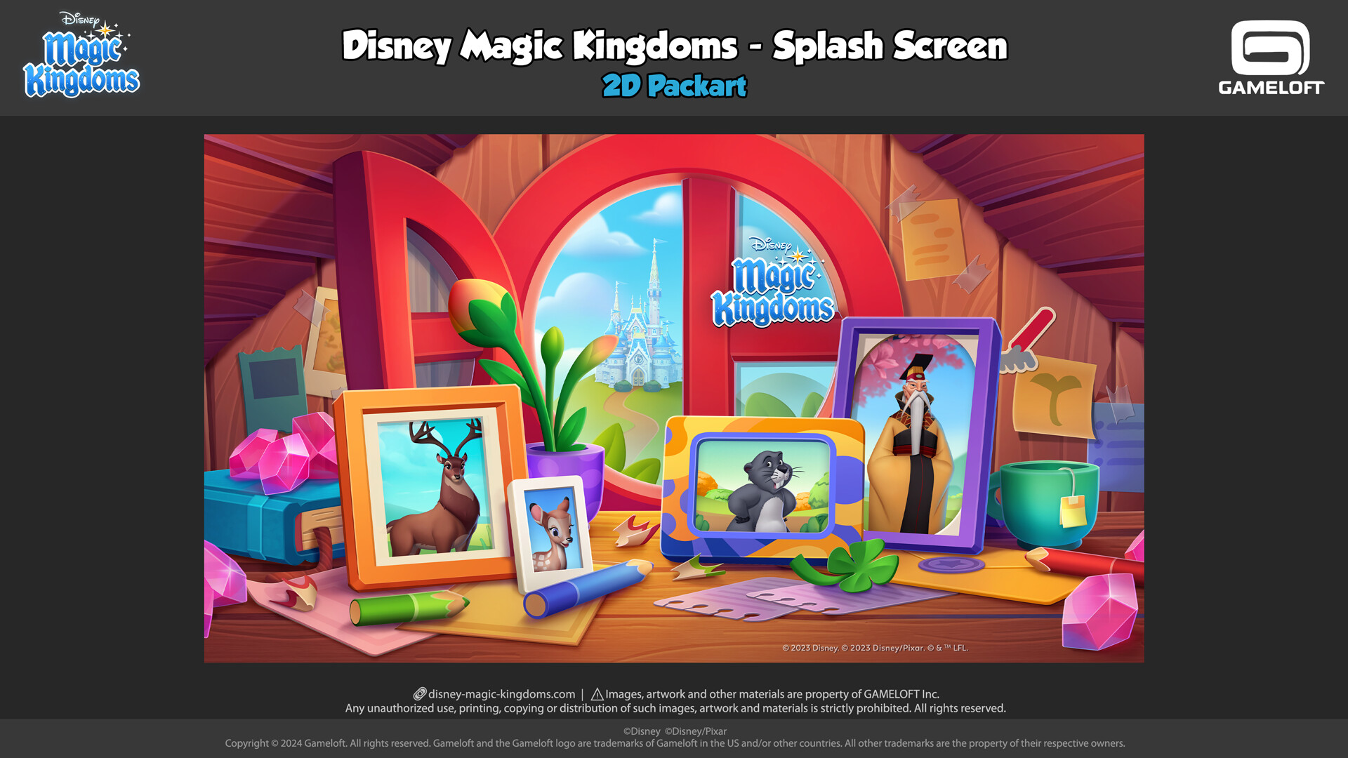 ArtStation - Disney Magic Kingdoms - Seasons - Splash Screen