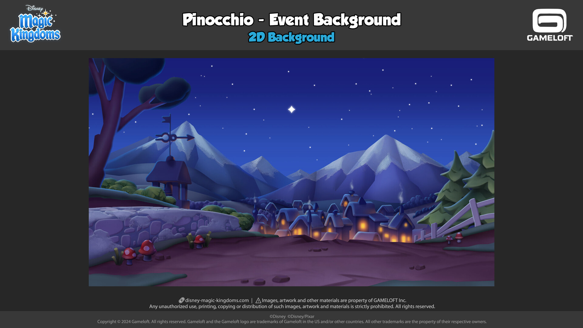 ArtStation - Disney Magic Kingdoms - Event Backgrounds