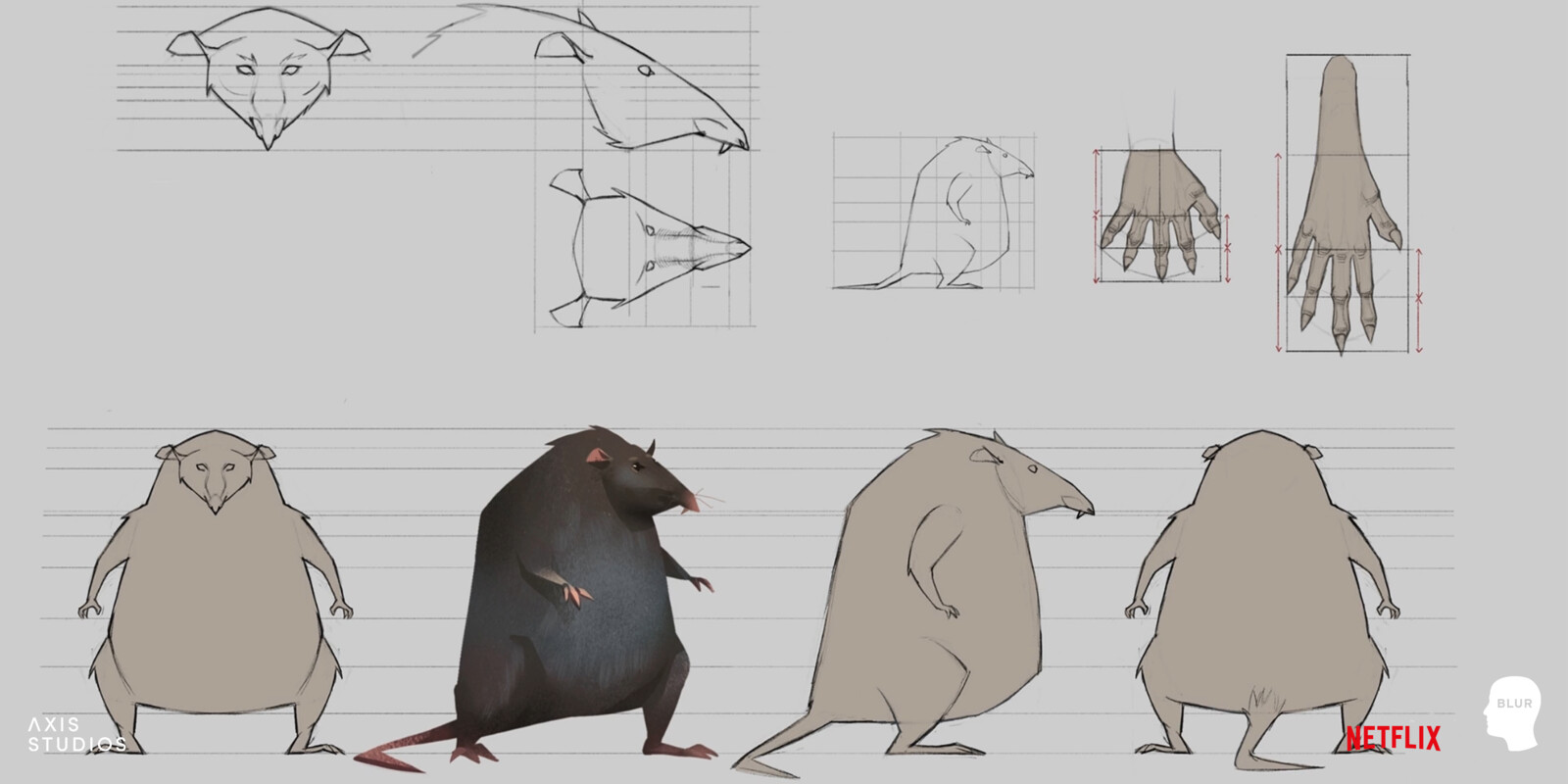 Axis Studios - Love, Death, and Robots: Mason's Rats- Characters