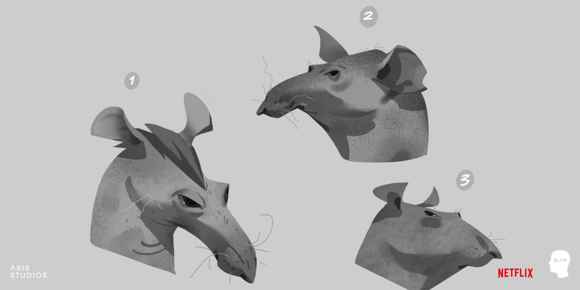 Axis Studios - Love, Death, and Robots: Mason's Rats- Characters