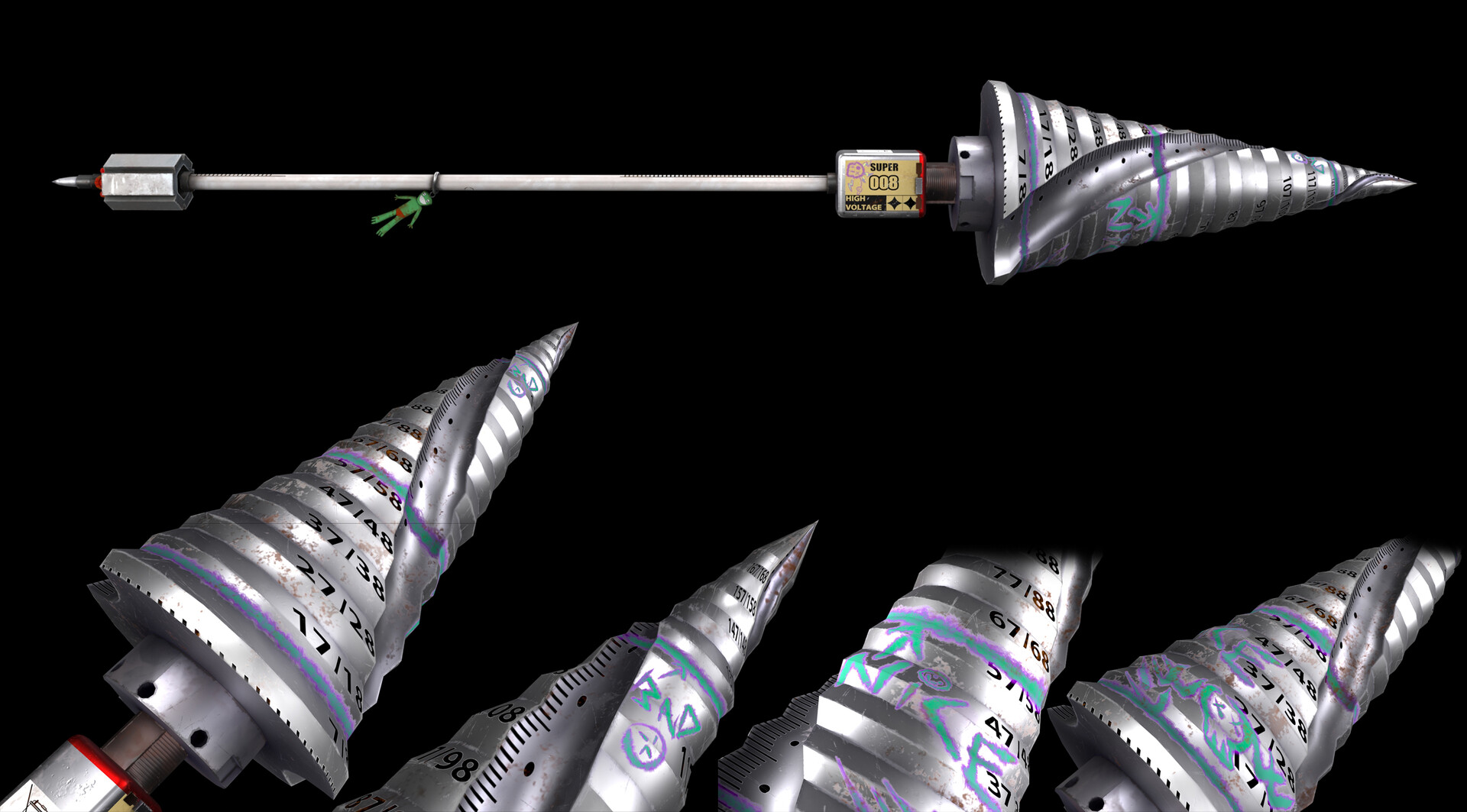 ArtStation - game ready drill lance