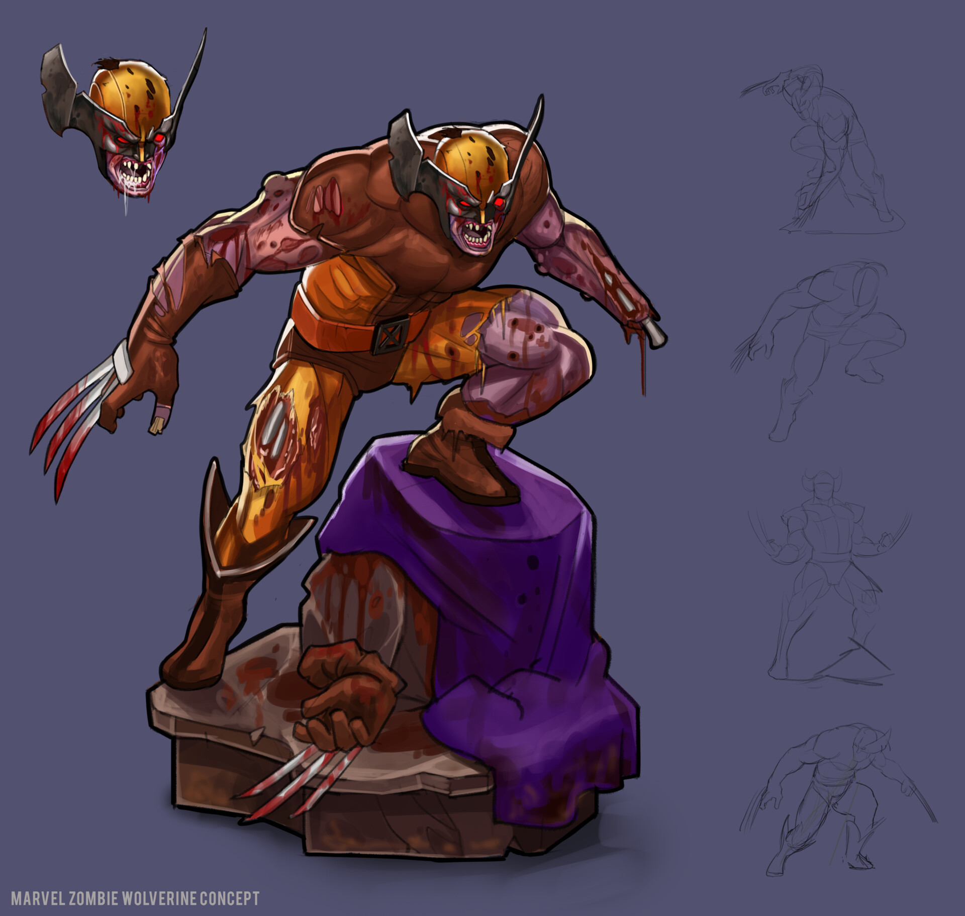 Aniruddh - Marvel's Zombie Wolverine Fan Art Concept