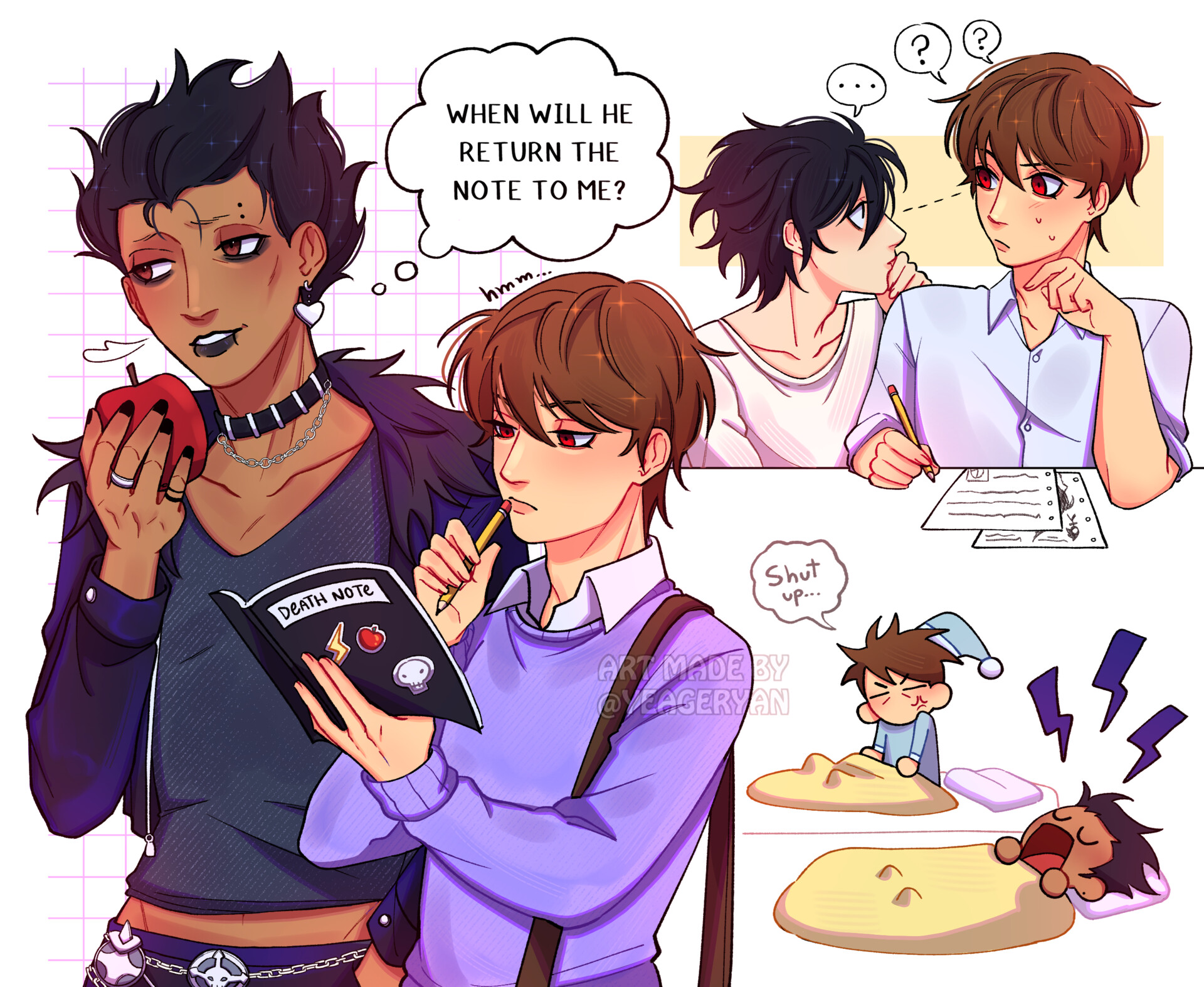 ArtStation - Death Note University AU