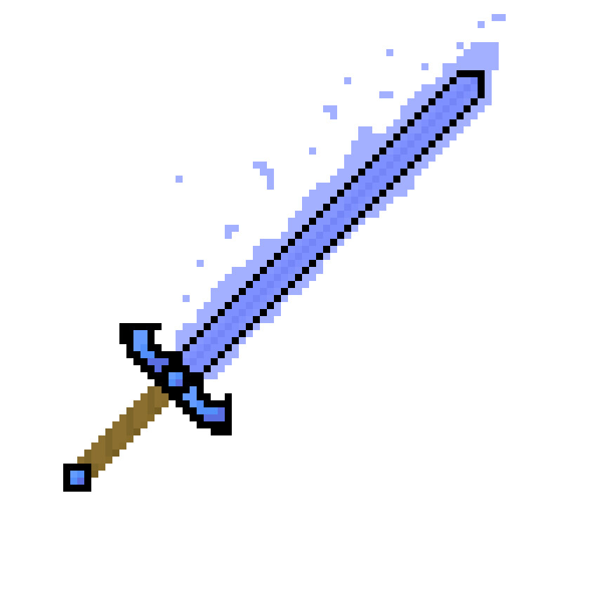 ArtStation - animated magic long sword sprite
