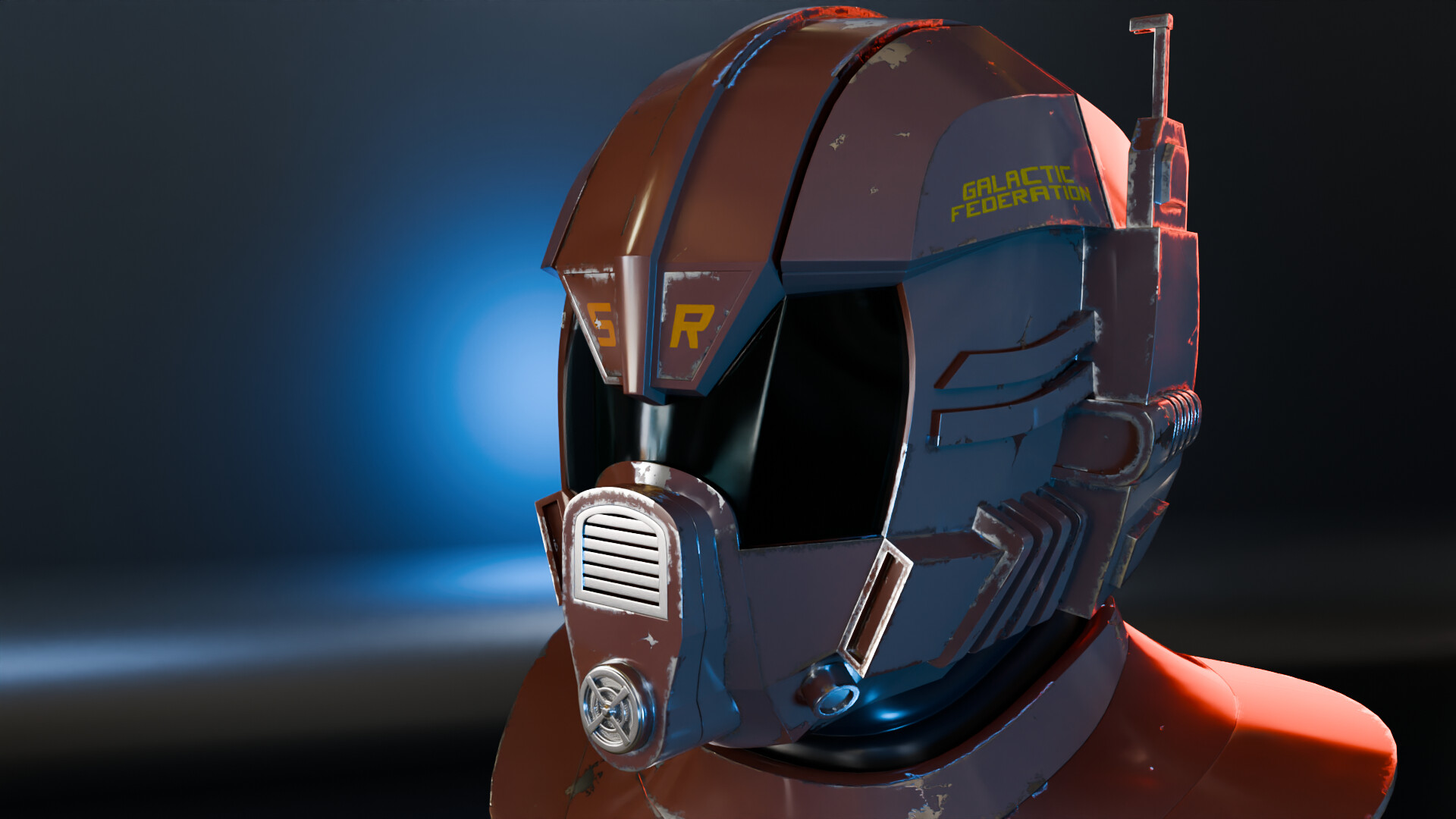 ArtStation - Federation SR Helmet (Sci-fi Helmet)