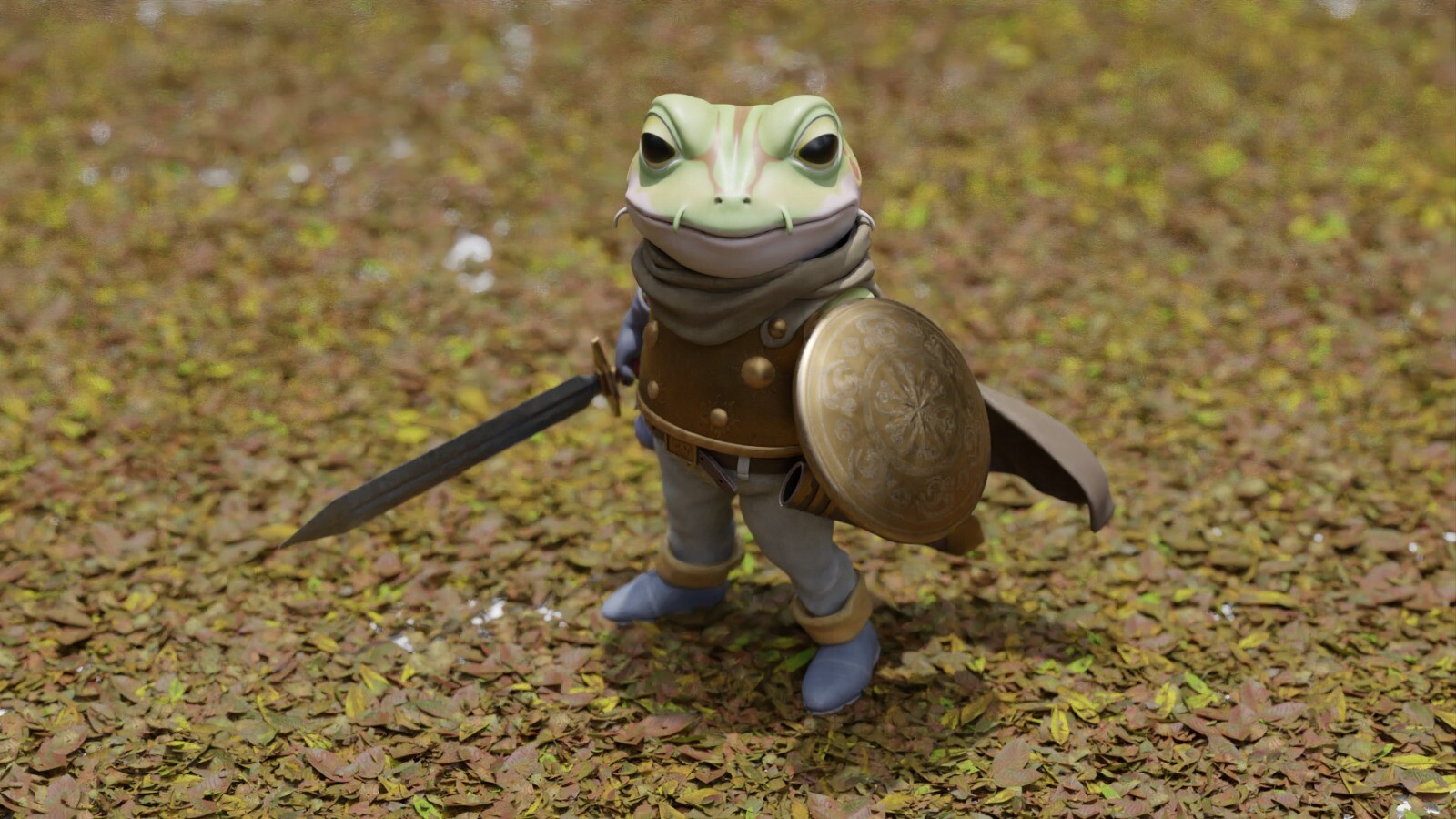 ArtStation - Frog Glenn (グレン, Guren) from Chrono Trigger.