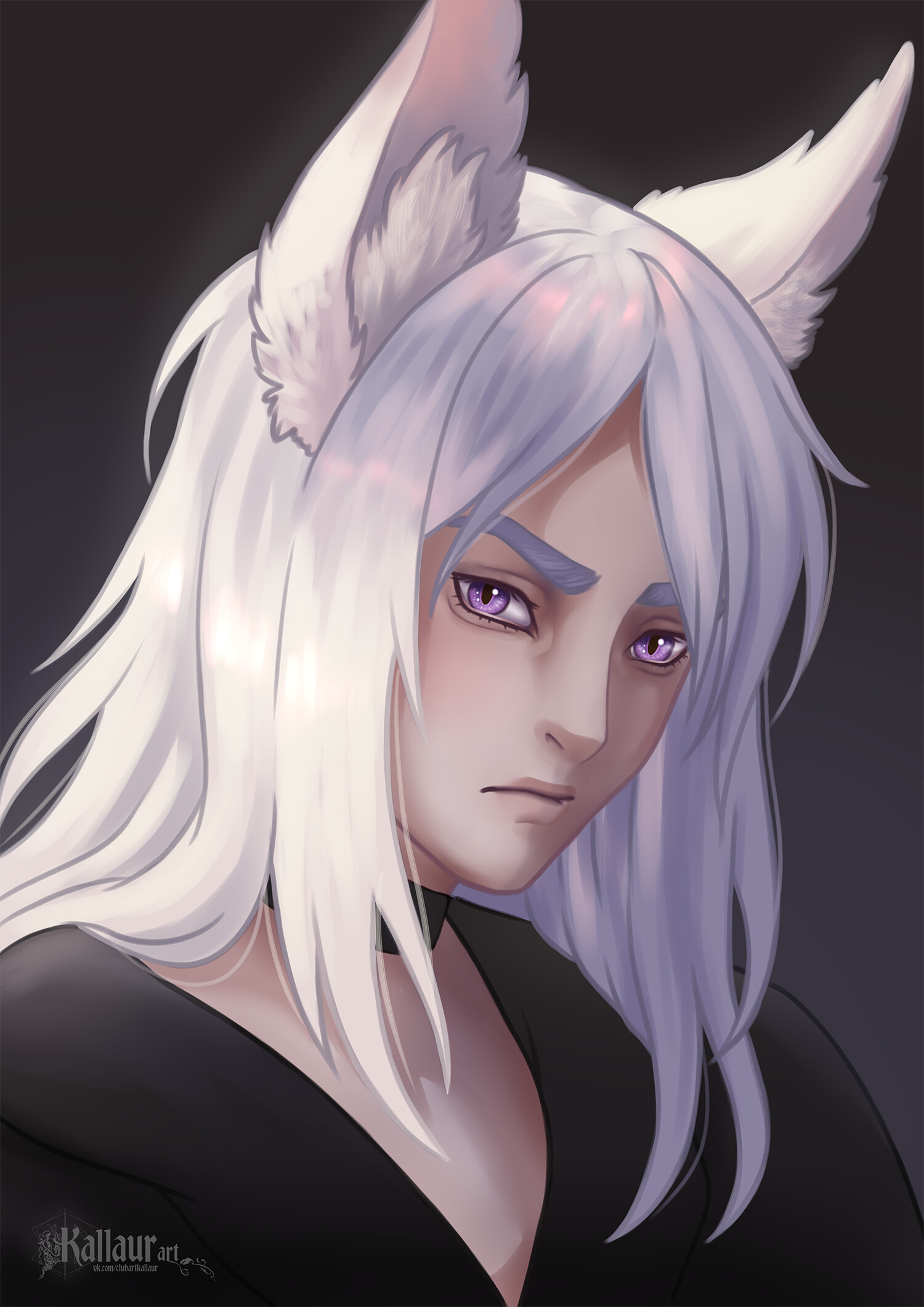 ArtStation - Male kitsune portrait