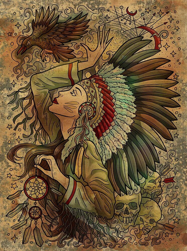 ArtStation - Native American Witch