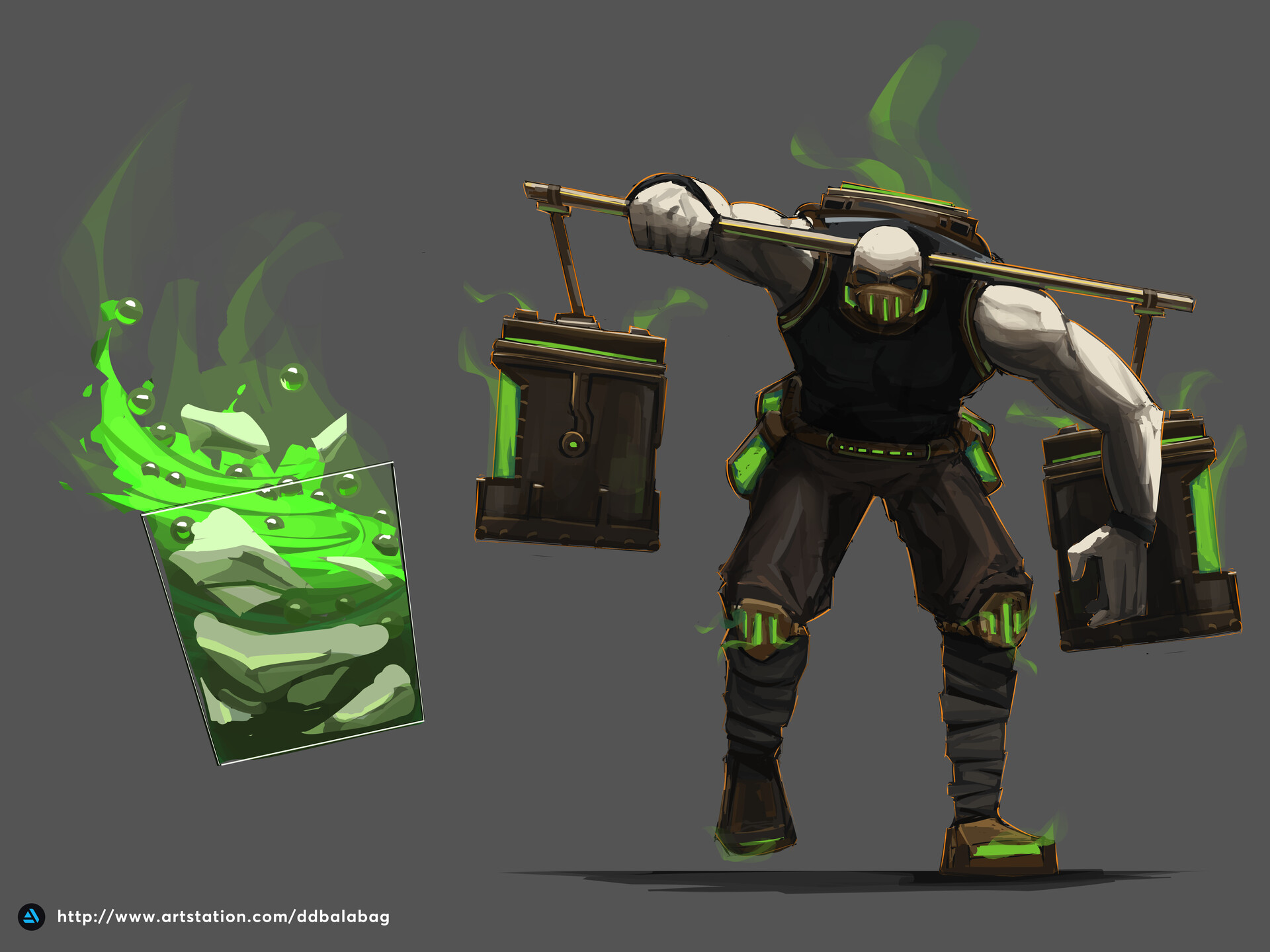 ArtStation - Chempunk Taho Vendor Concept