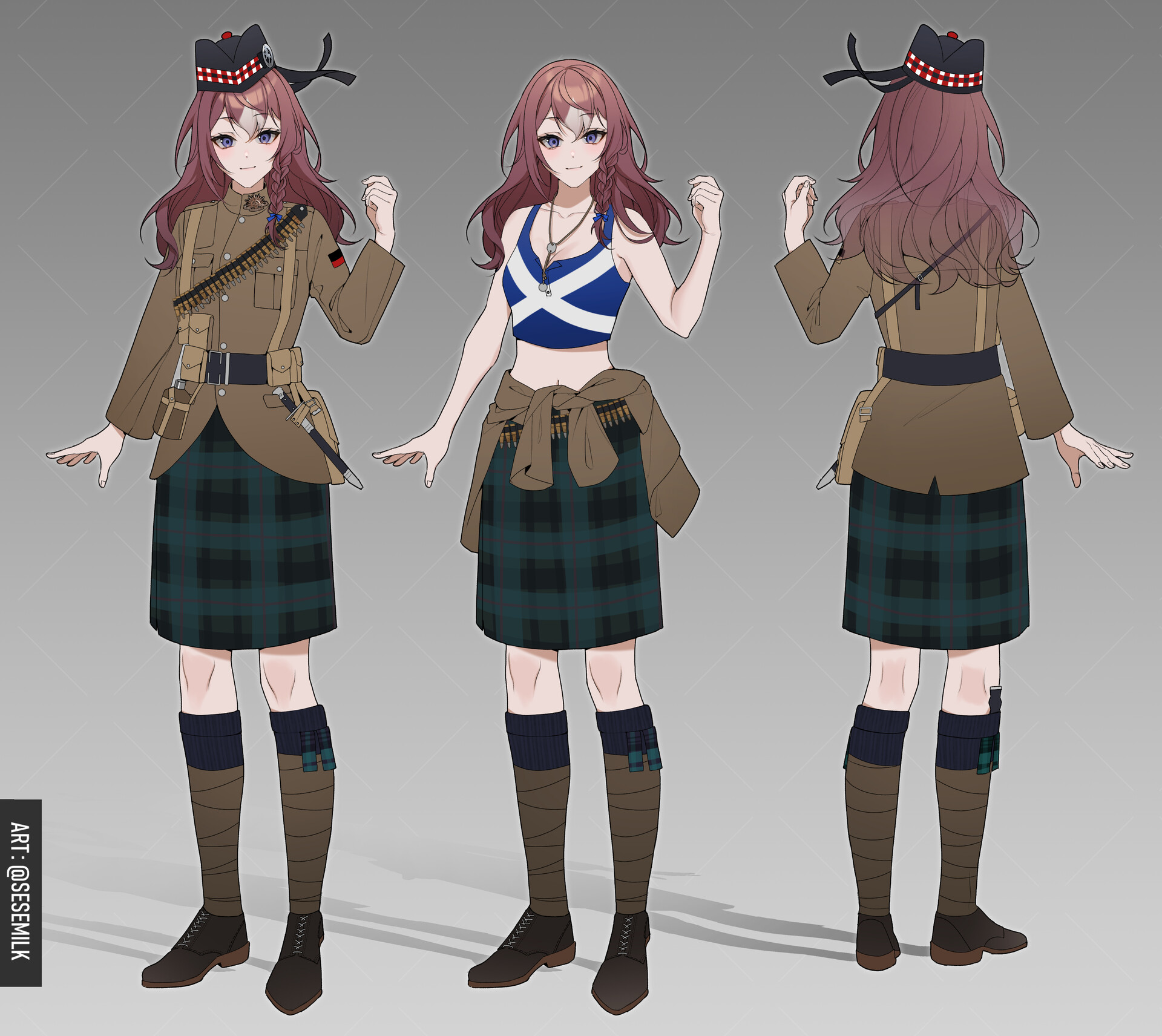 ArtStation - Reference sheet commission for AinslieSentry