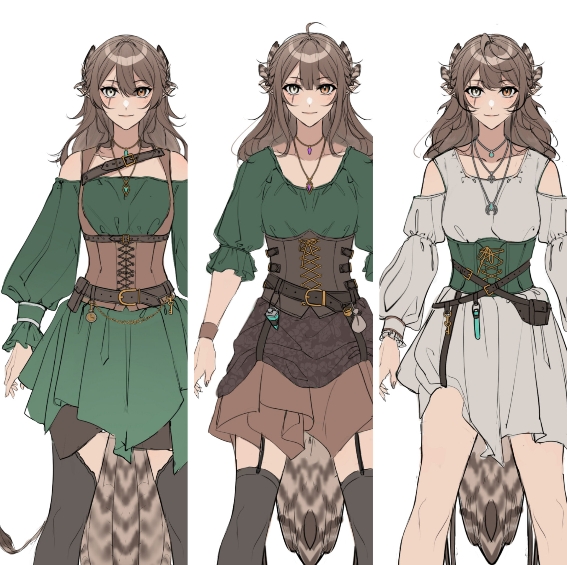 ArtStation - Character design commission Kumi