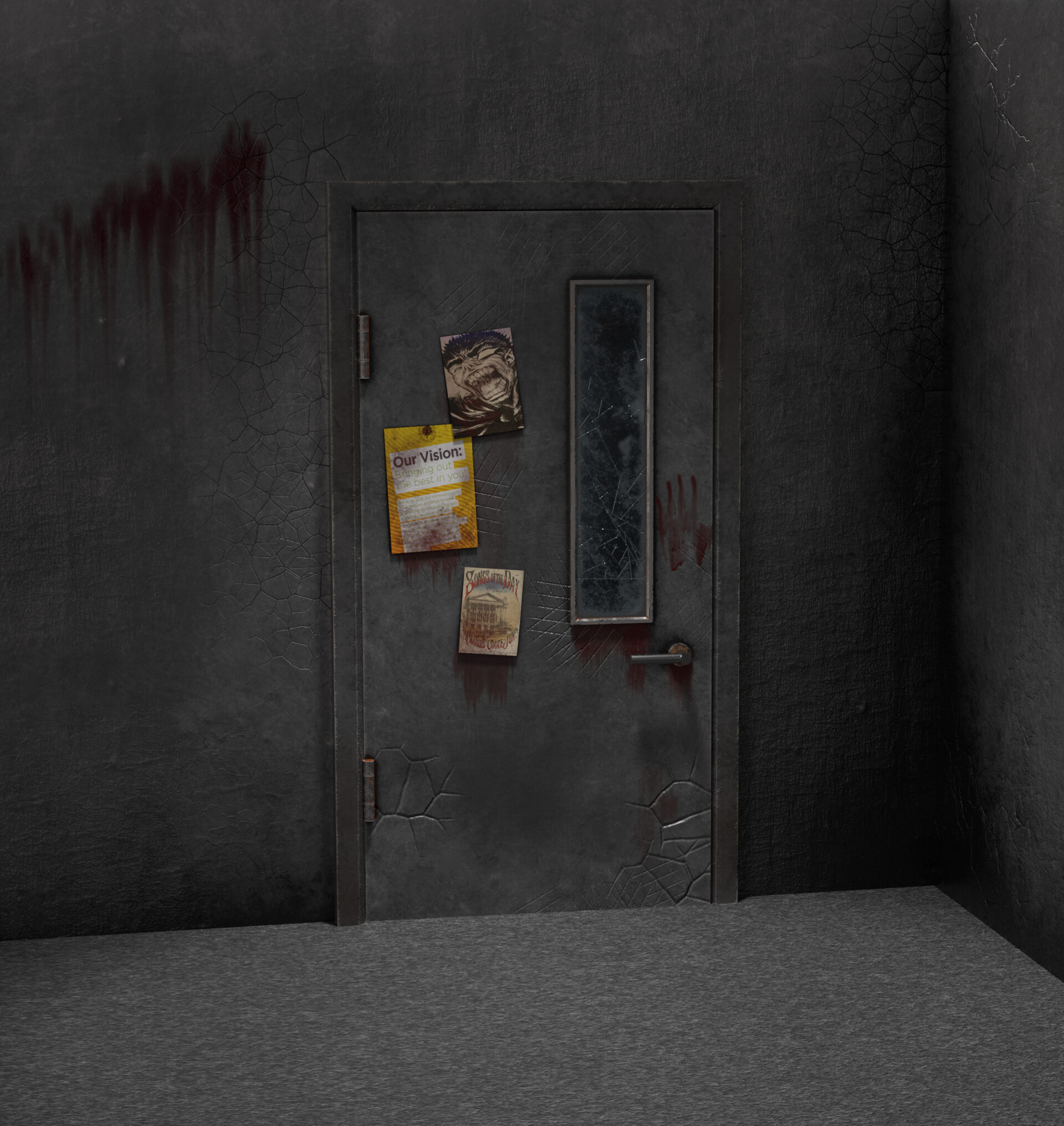 ArtStation - Horror Door Asset