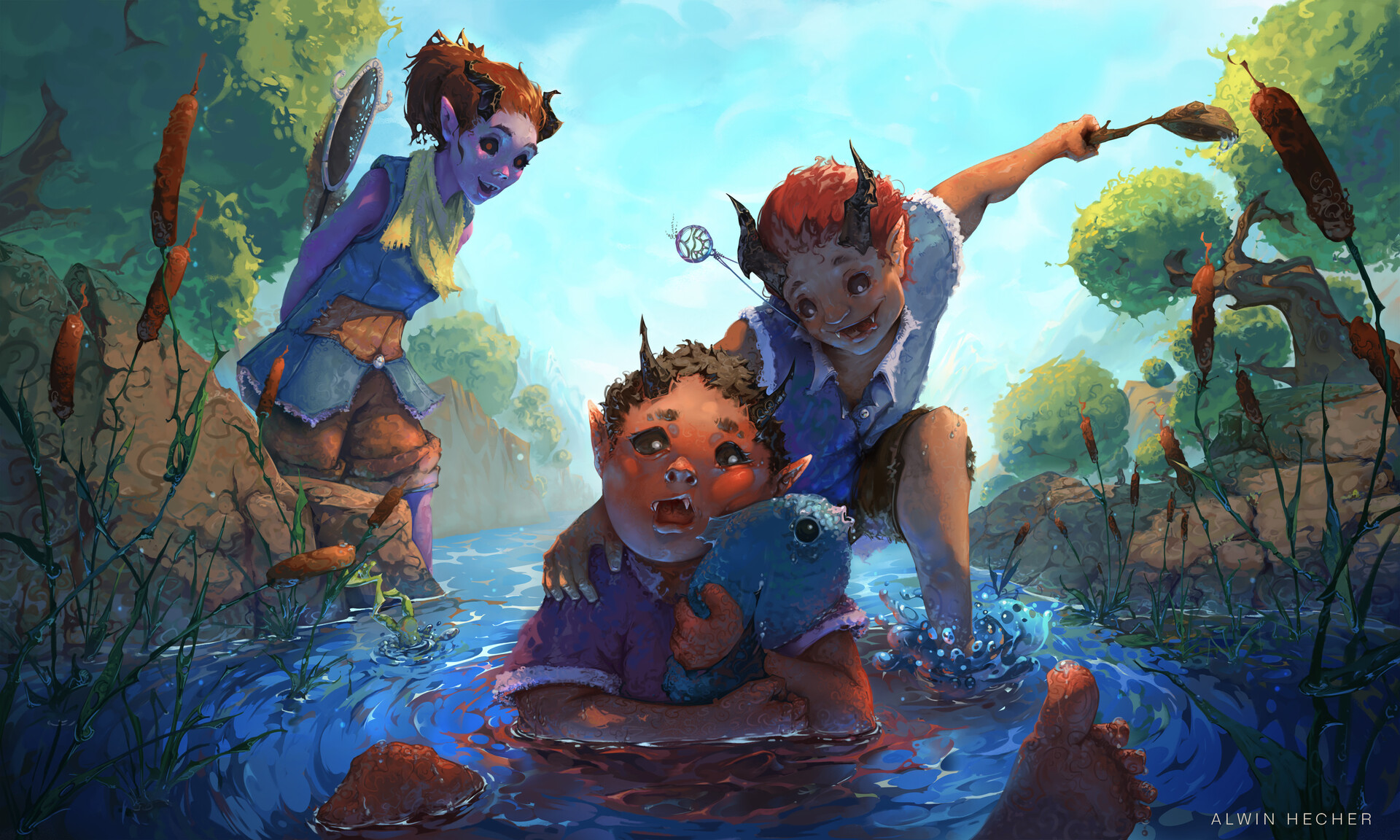 ArtStation - A Tieflings Respite