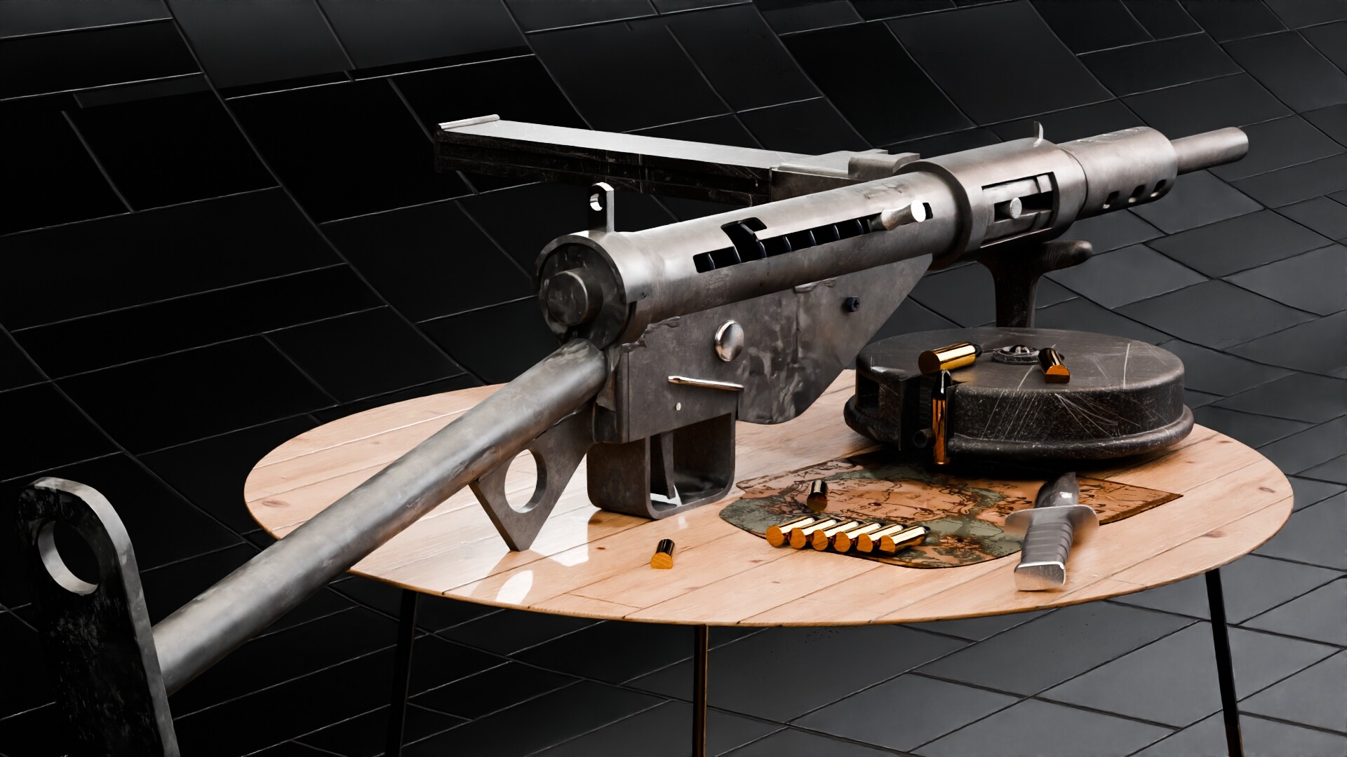 ArtStation - 3D MODEL STEN GUN WW2