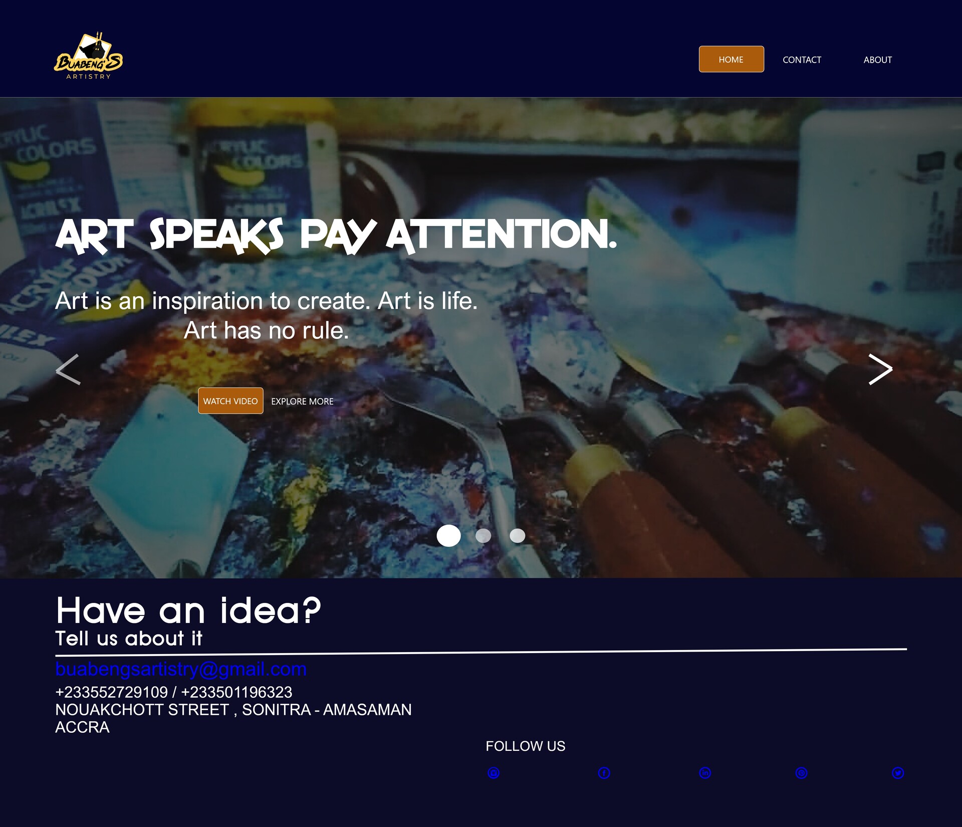 ArtStation - Website UI design