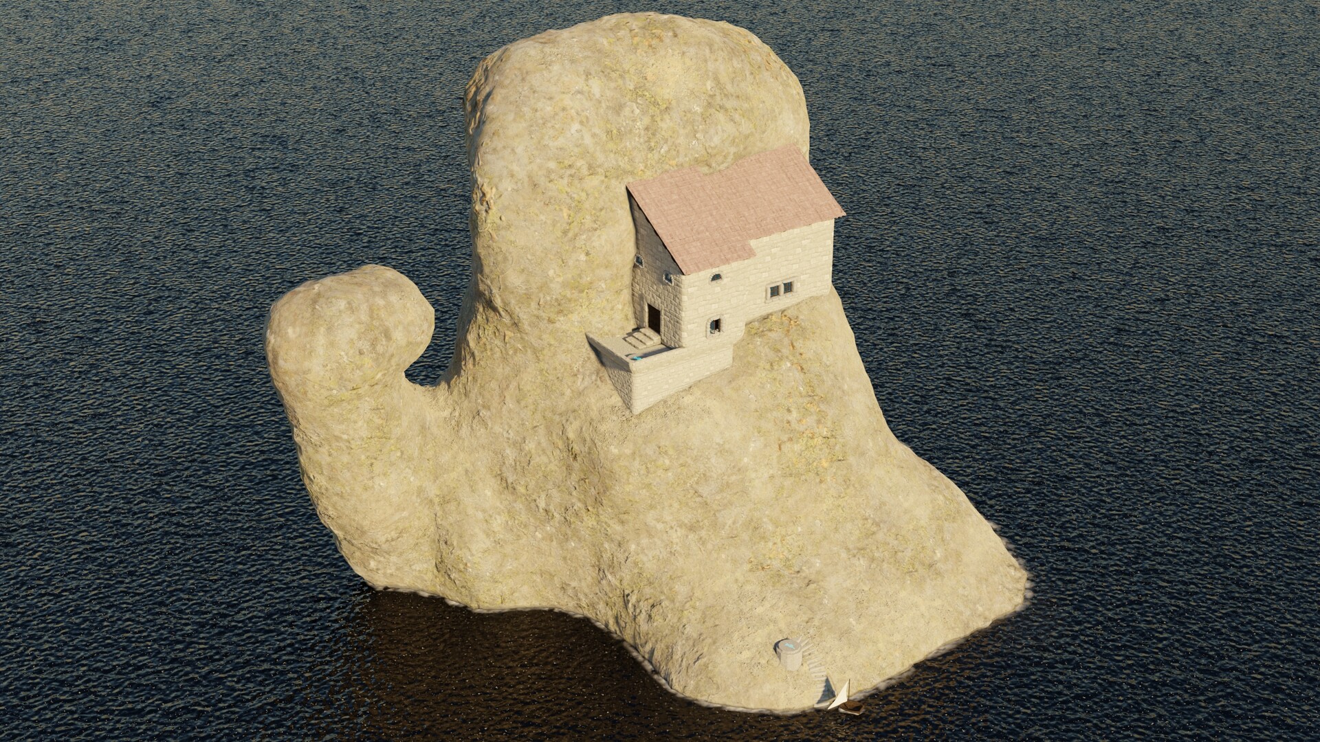 ArtStation - Cliffside Fantasy Dwelling