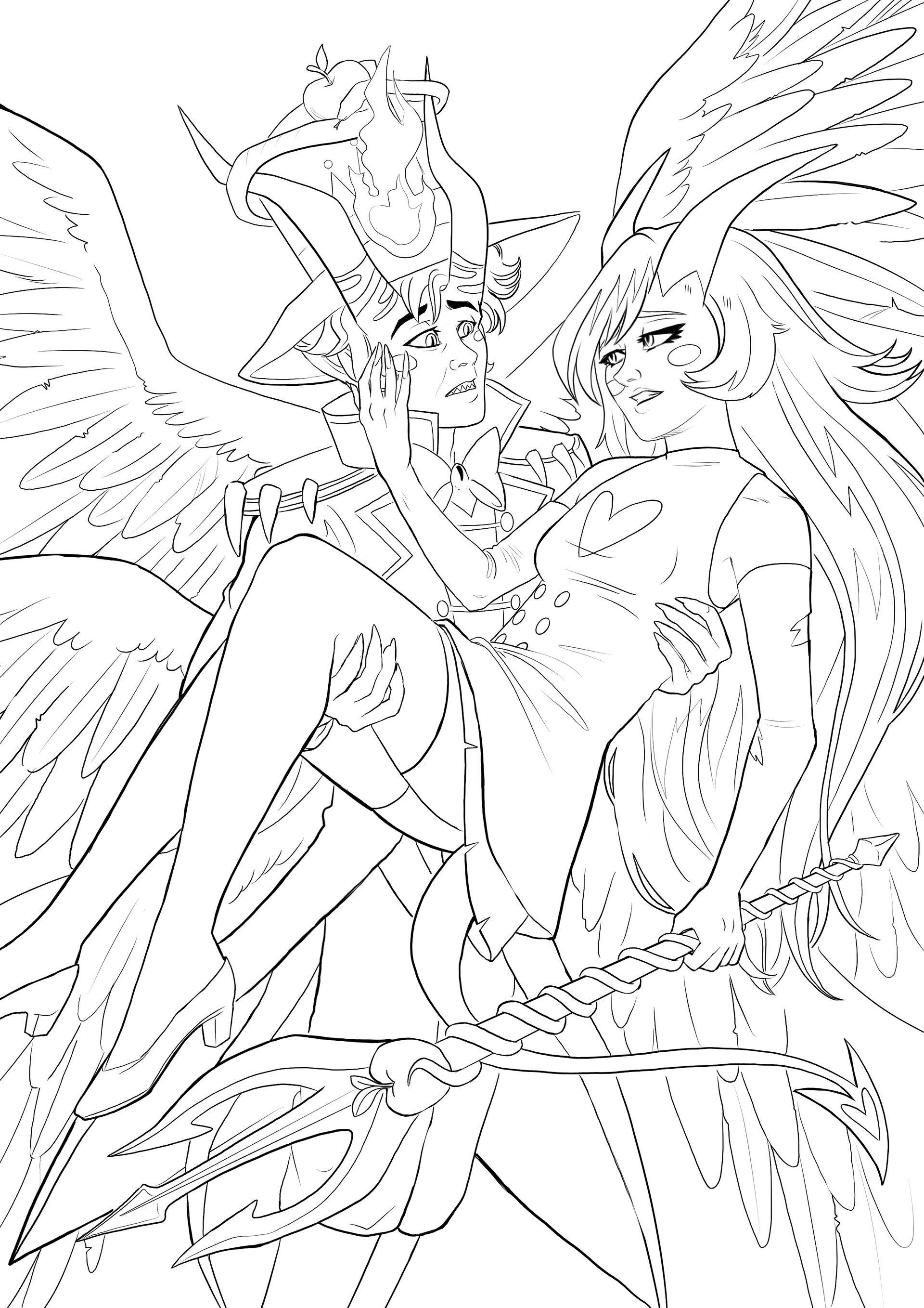 hazbin hotel coloring pages charlie