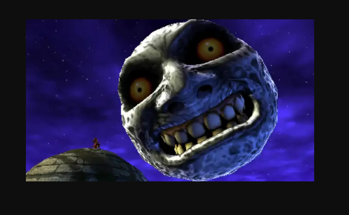 majora's mask moon art