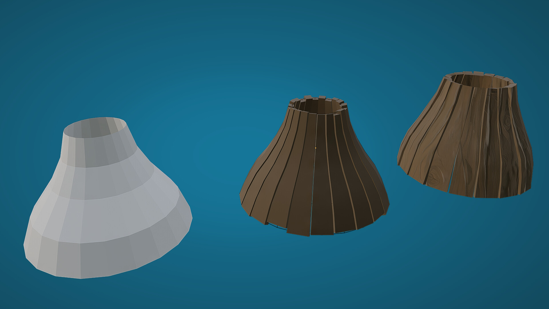 3D Tudor - Blender 4 Mesh to Wooden Planks Geometry Node