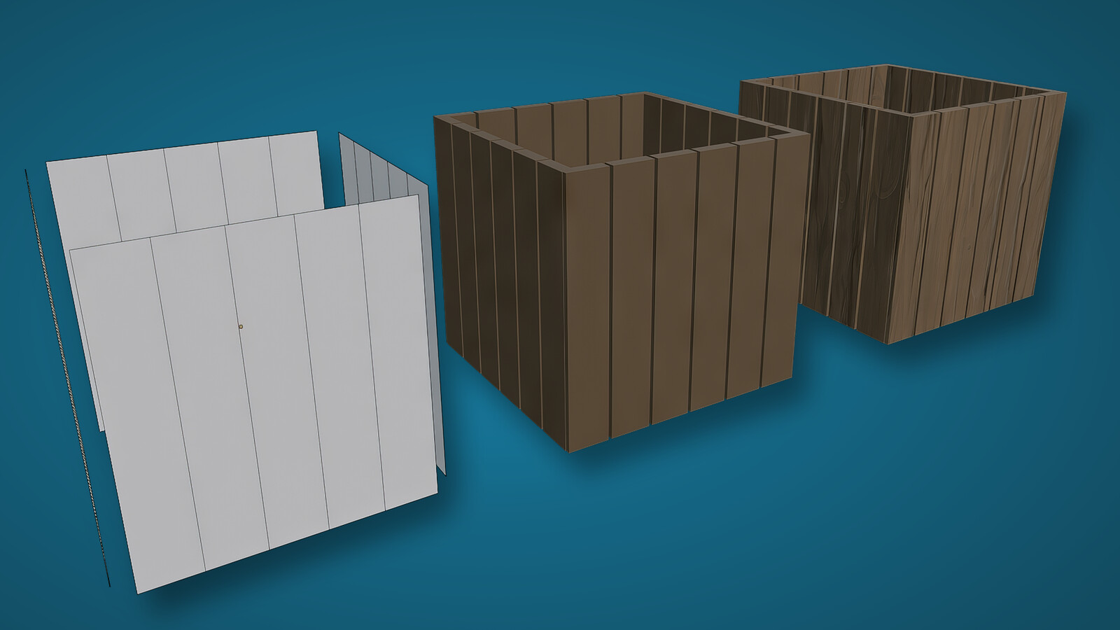 3D Tudor - Blender 4 Mesh to Wooden Planks Geometry Node
