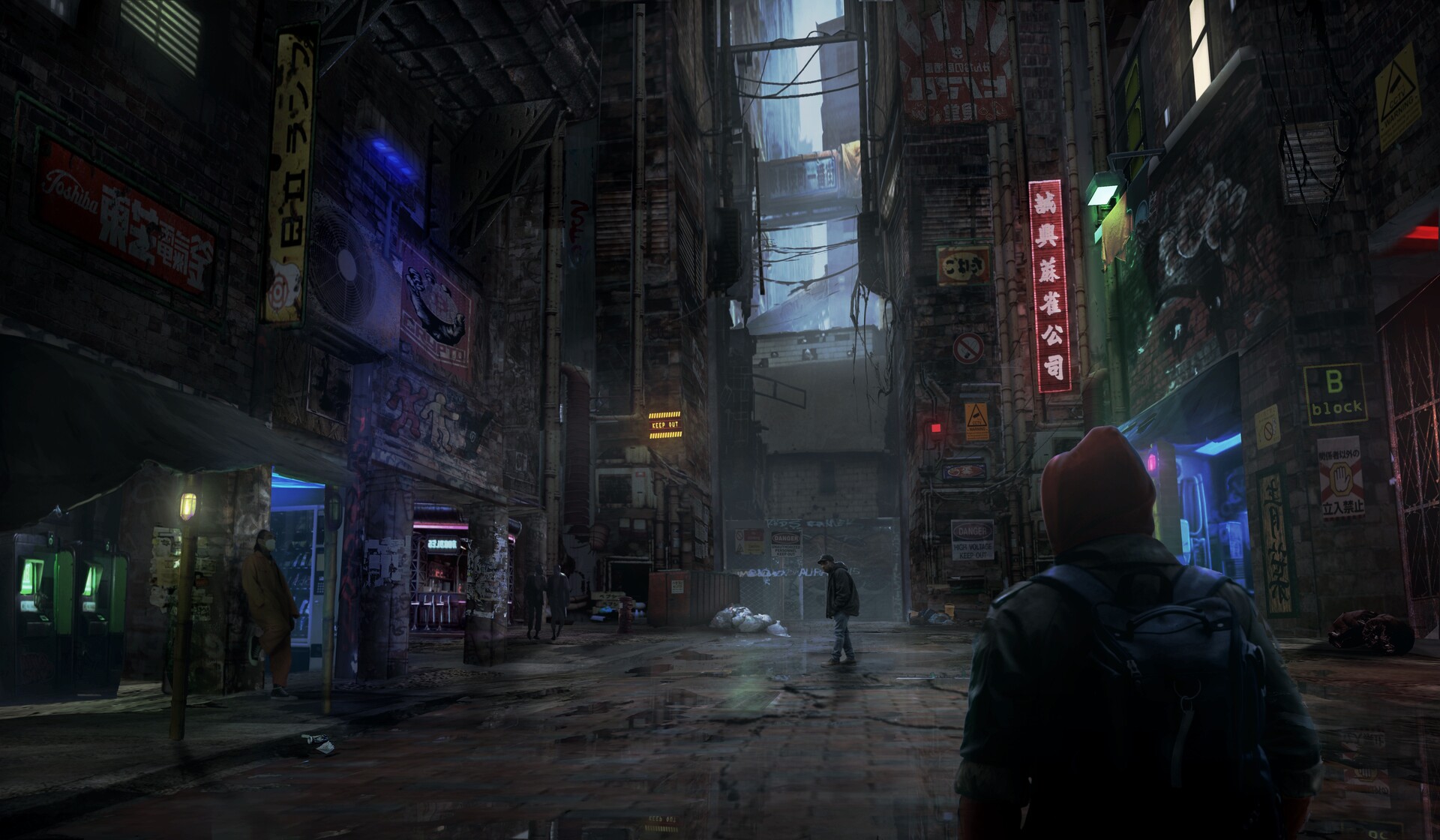 ArtStation - Cyberpunk Slum