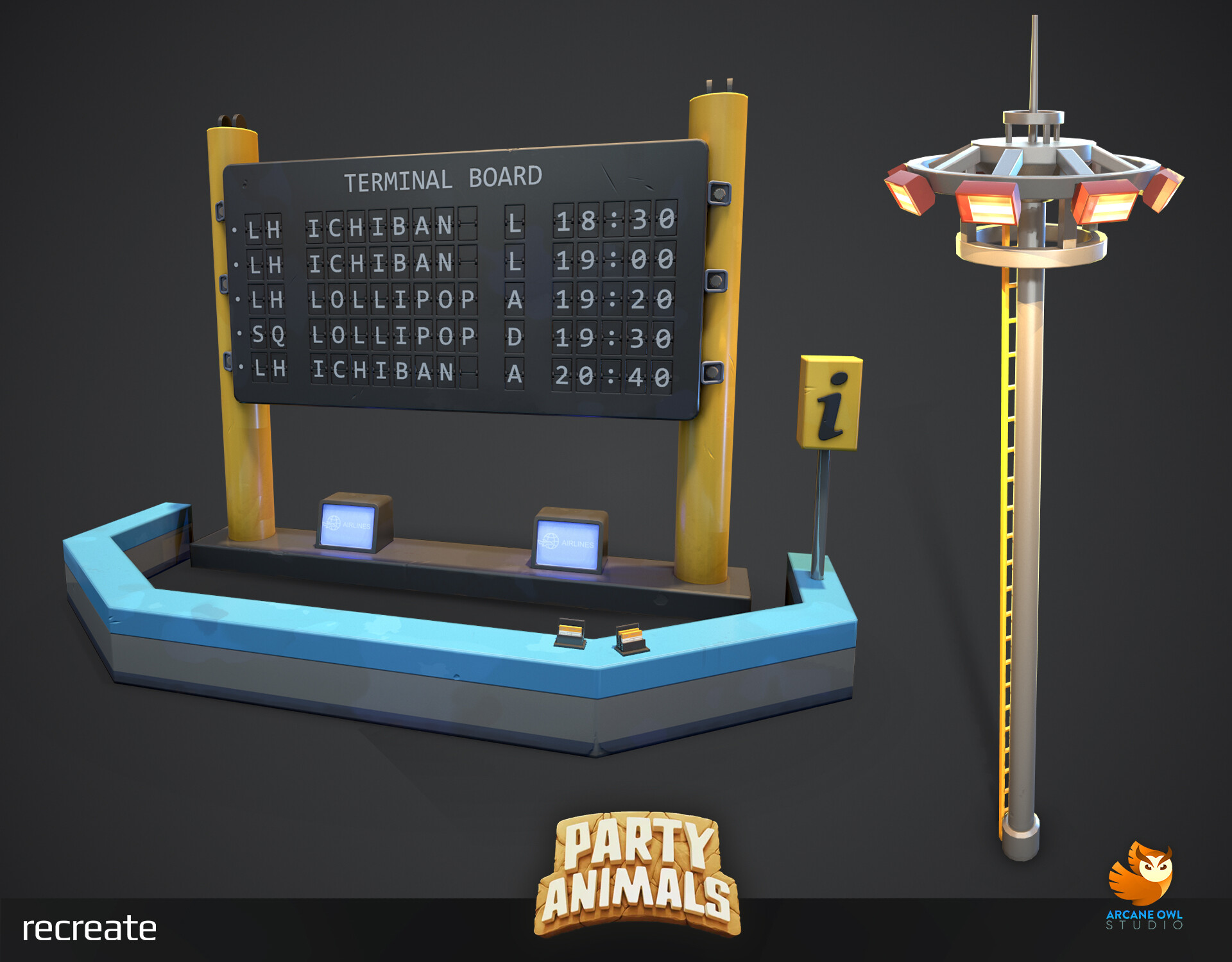 Arcane Owl Studio - Party Animals - Luggage Chaos:Props