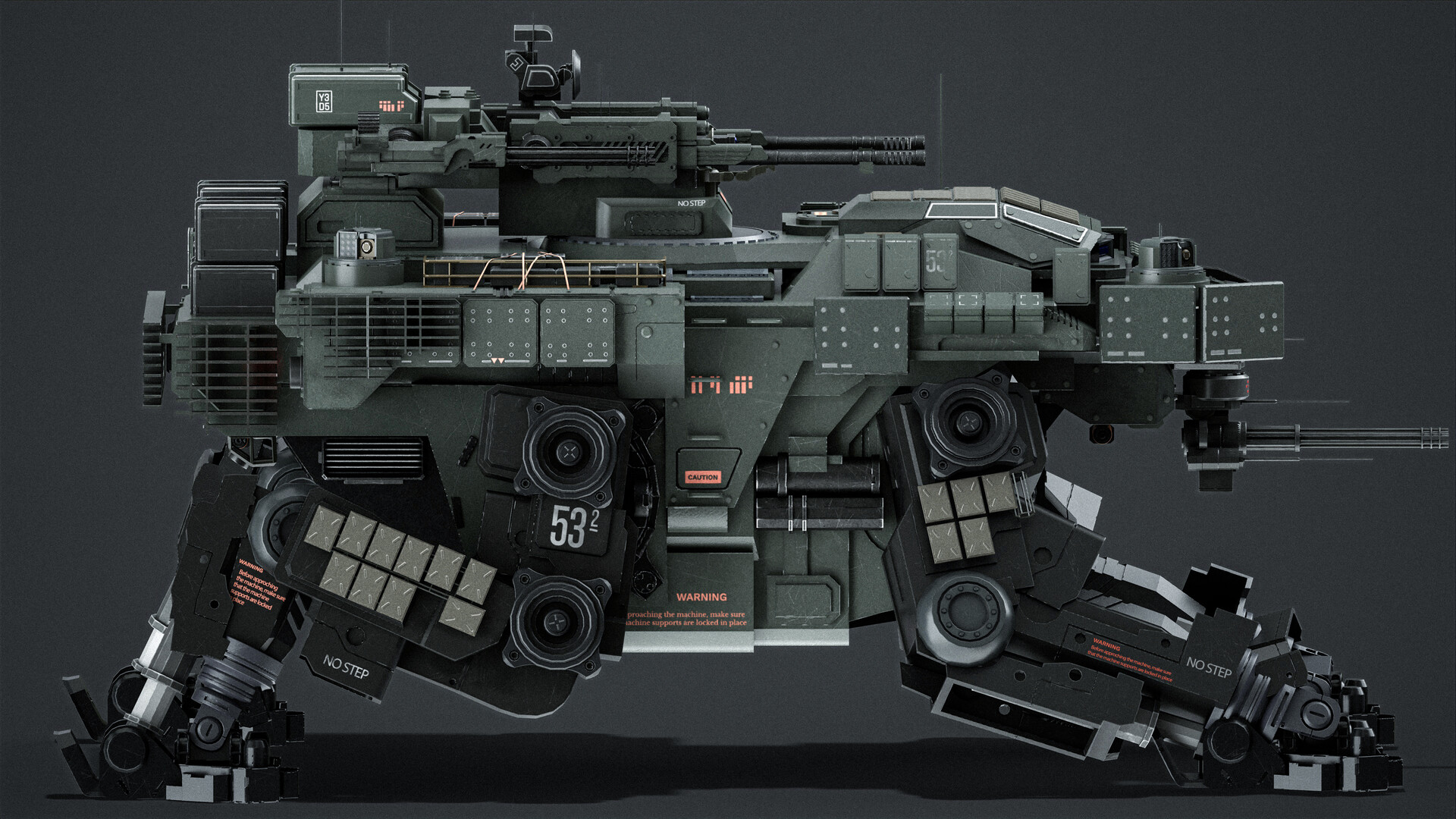 ArtStation - Military Mech (fan art)