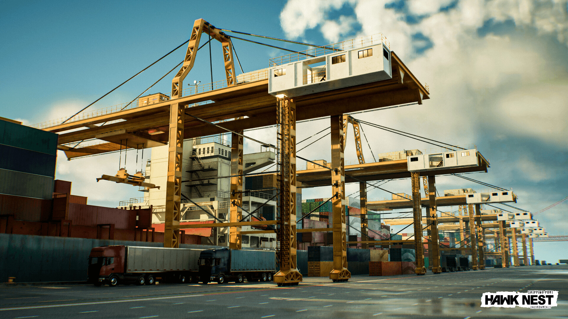 Garage B14 Production - HAWKNEST Shipping Port Environment (UE5)