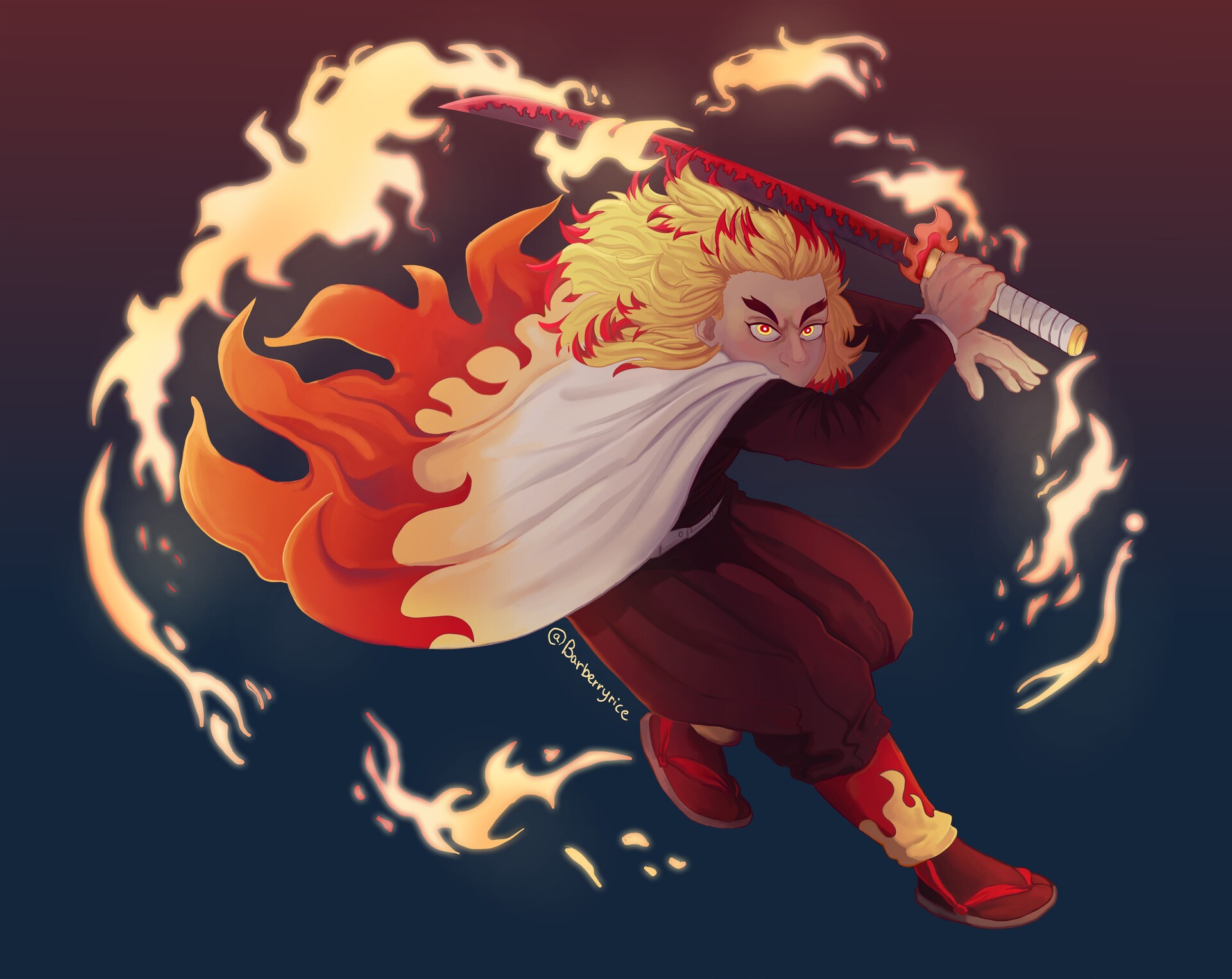 ArtStation - Rengoku Fanart