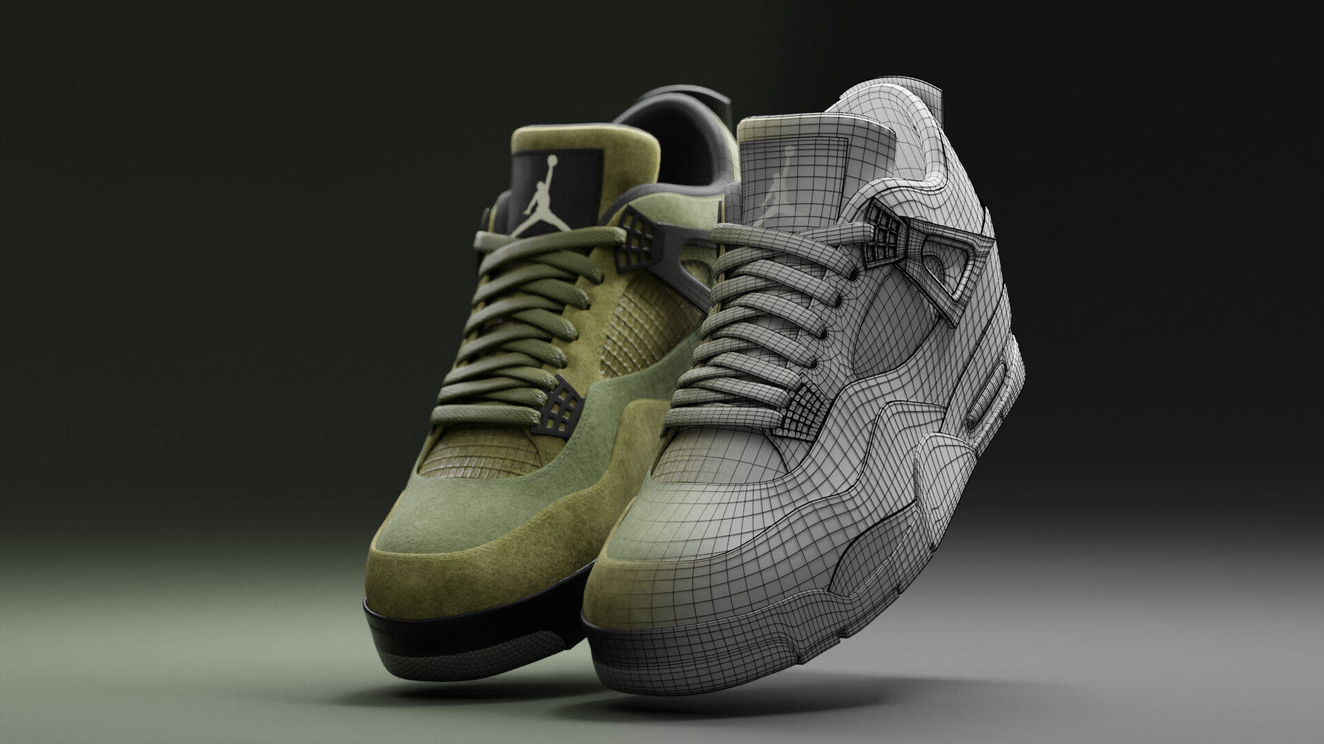 ArtStation - Air Jordan 4 - Nike shoes - 02