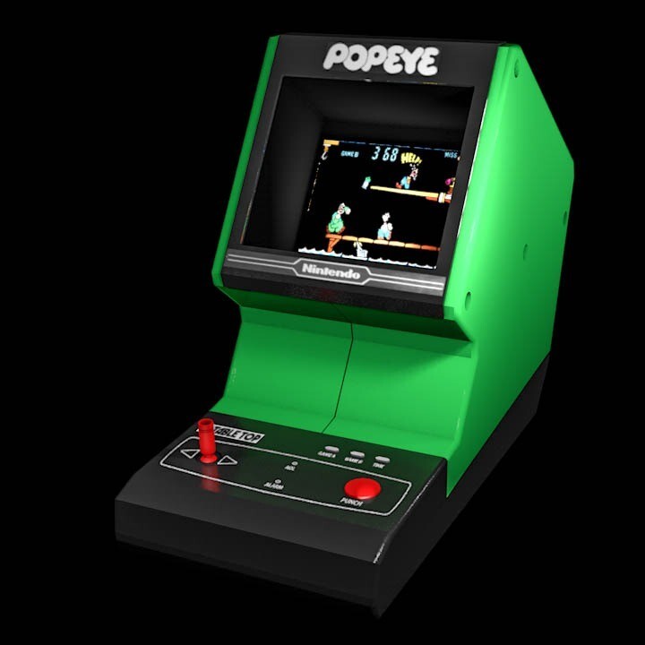 ArtStation - Nintendo Popeye Game & Watch Tabletop - 1983 - Sketchfab
