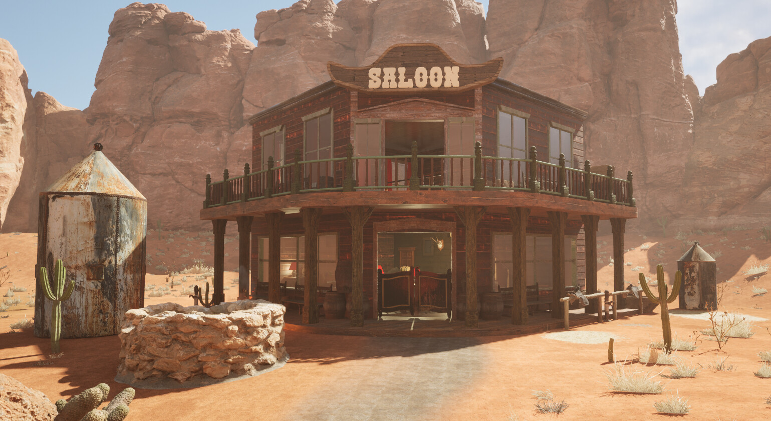 ArtStation - Western Saloon Scene