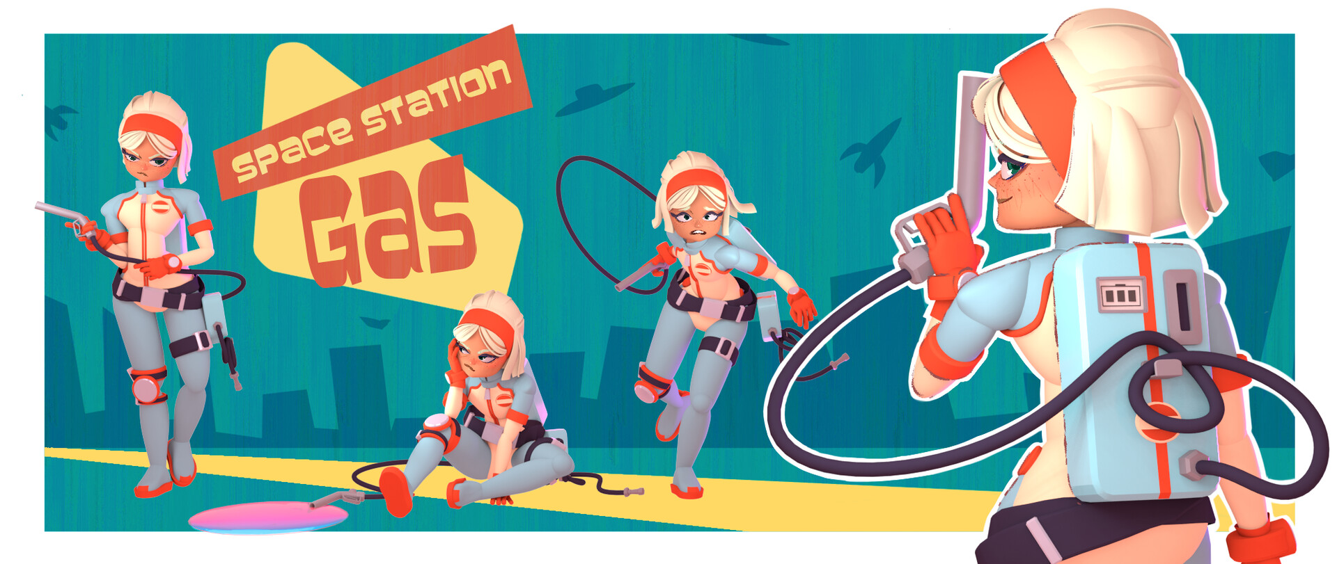 ArtStation - Space gas station